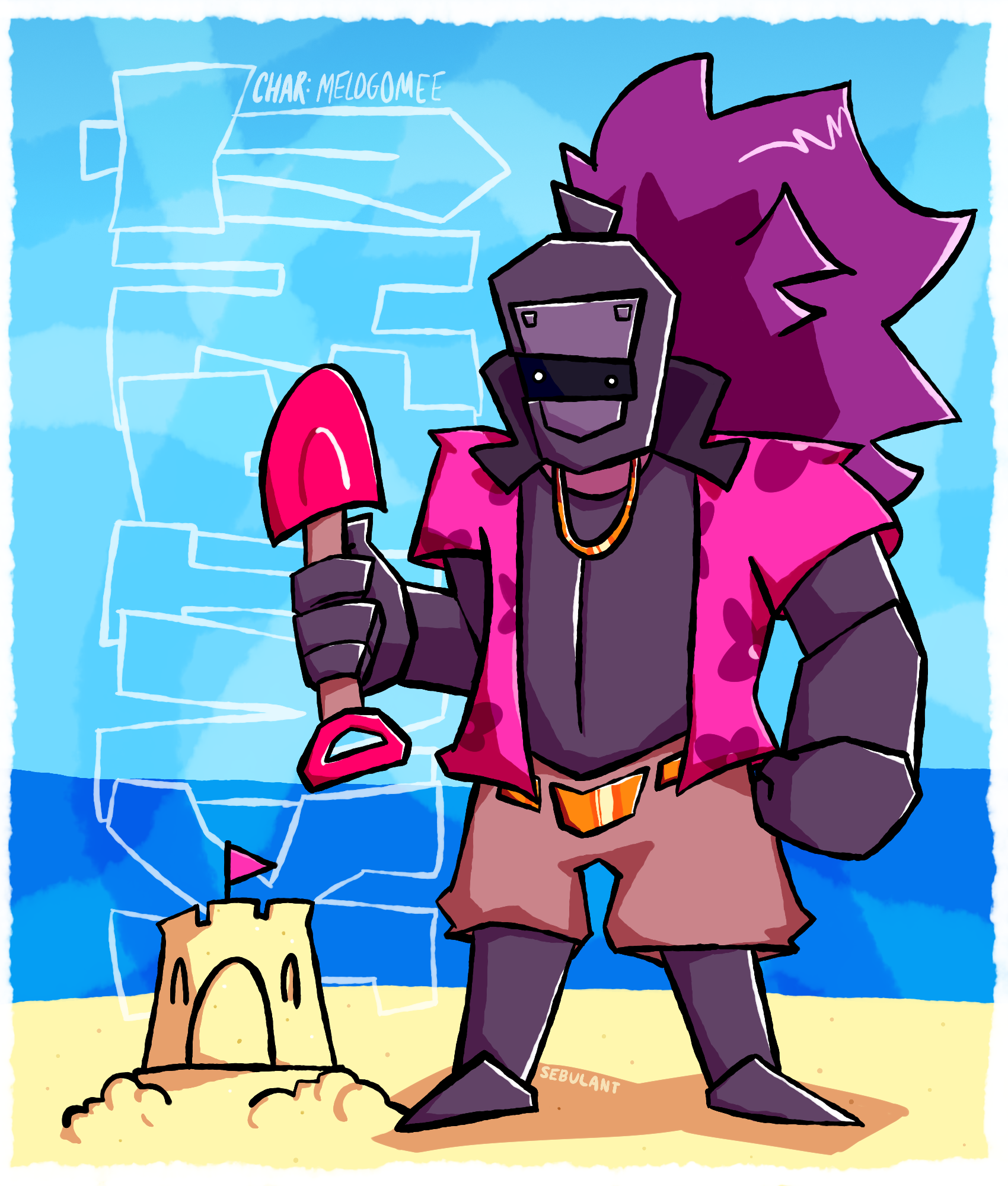 knight on the beach by @sebulant – Sheezy.Art