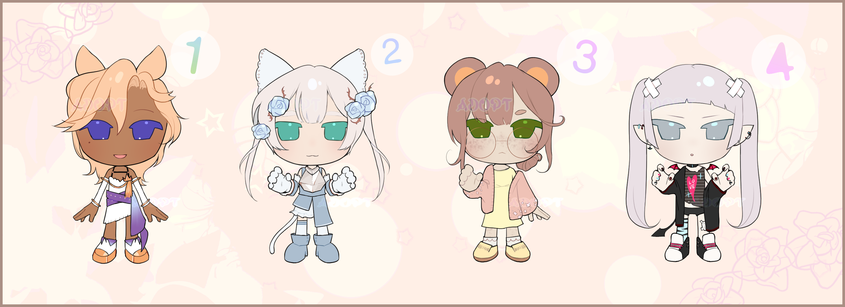 Chibi Batch [3/4 OPEN] by @kumamatata – Sheezy.Art