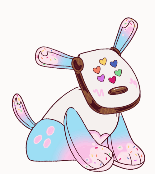 cotton candy iDog Adopt Gif by @Bow-WowArts – Sheezy.Art