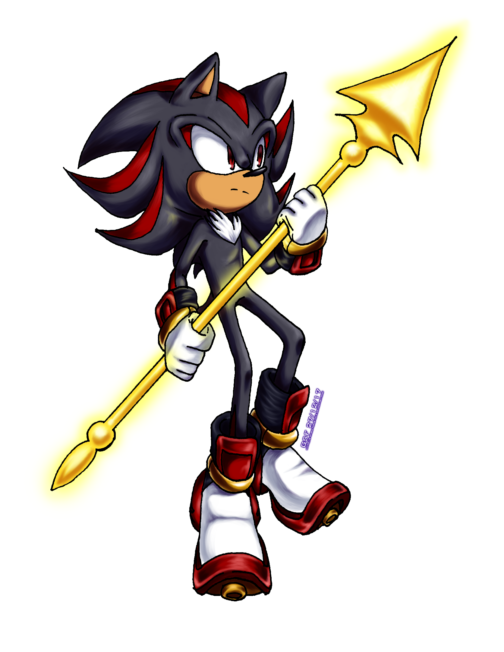 (OLD) Shadow with Chaos Lance by @GreenStarForce – Sheezy.Art
