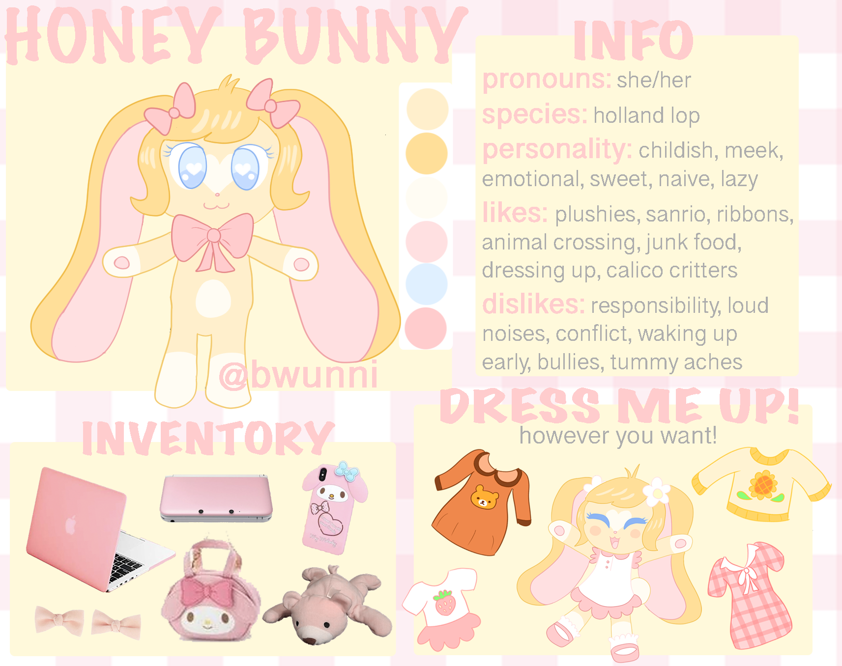 Honey Bunny ~ Reference Sheet by @bwunni – Sheezy.Art