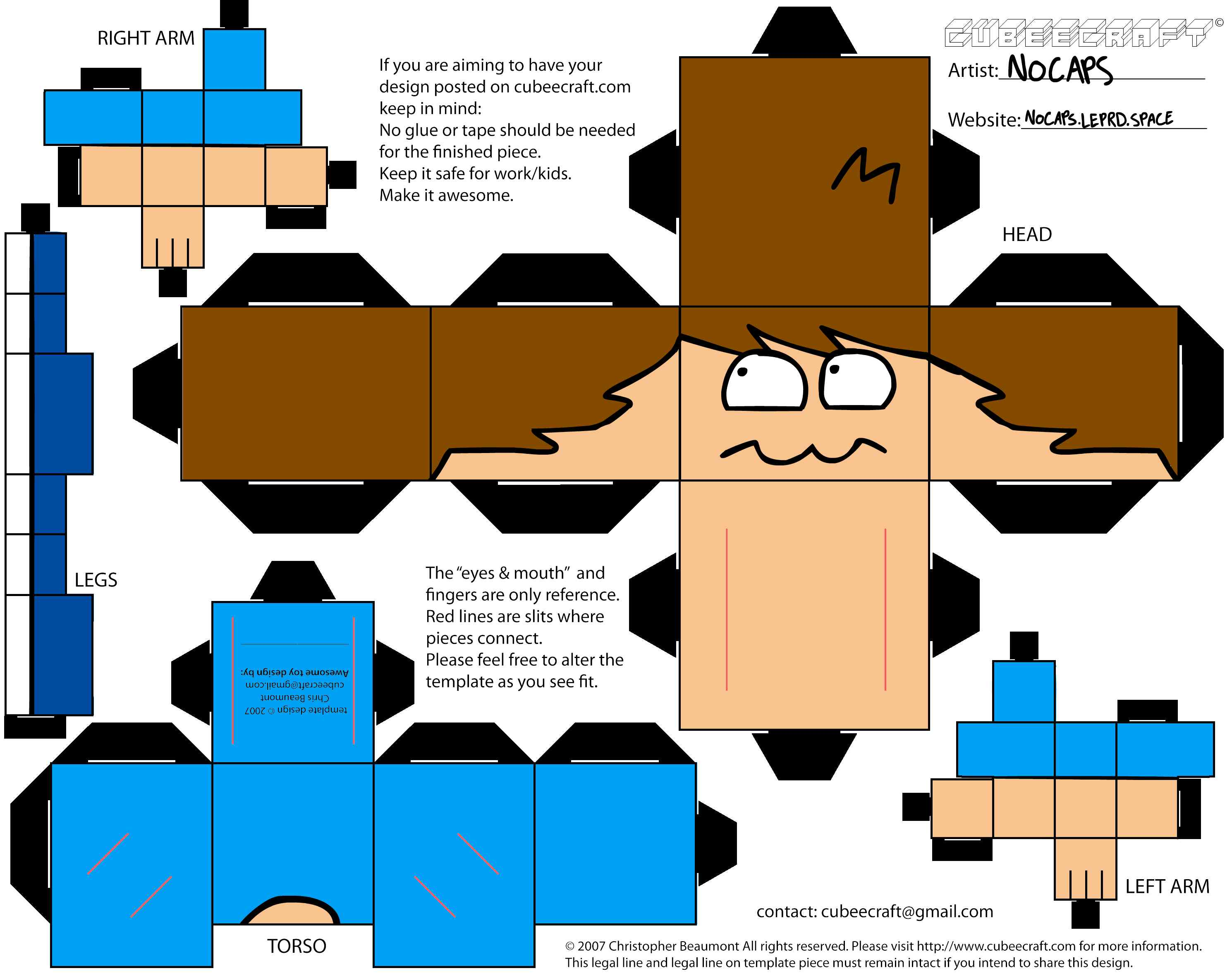 Nocaps papercraft! by @nocaps – Sheezy.Art