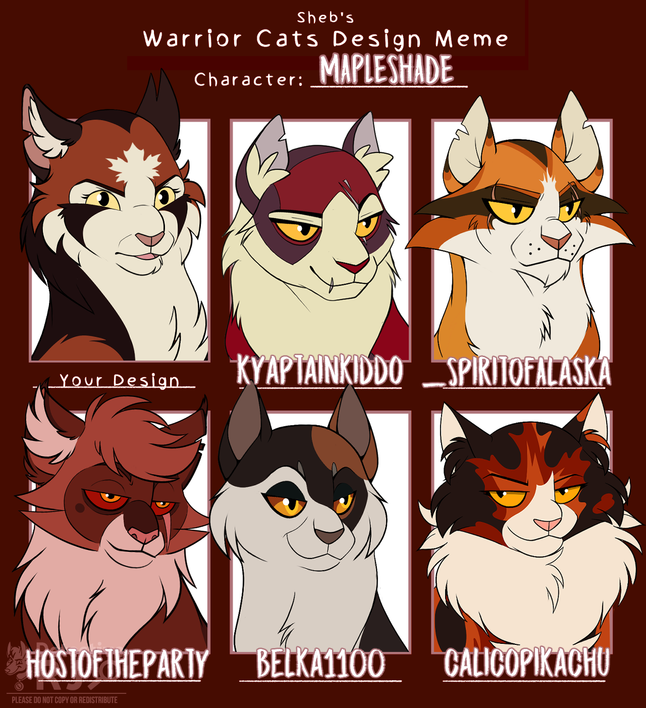 Warrior Cats Design Meme: Mapleshade by @DetectiveRJ – Sheezy.Art