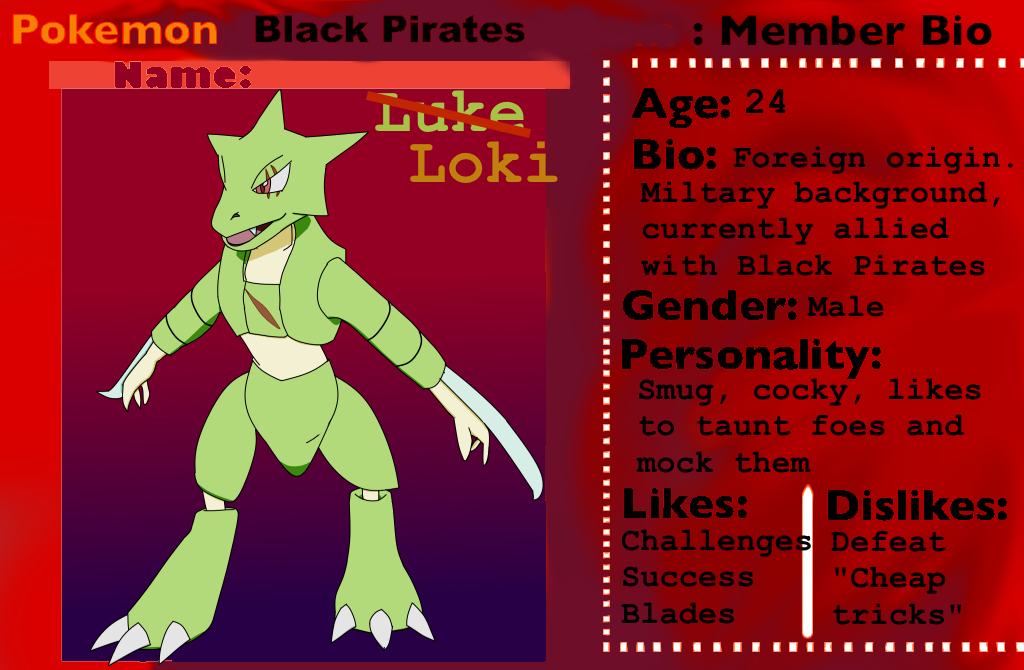 Pokemon Silver Rescue Team BIO - Loki by @Xrayleader – Sheezy.Art