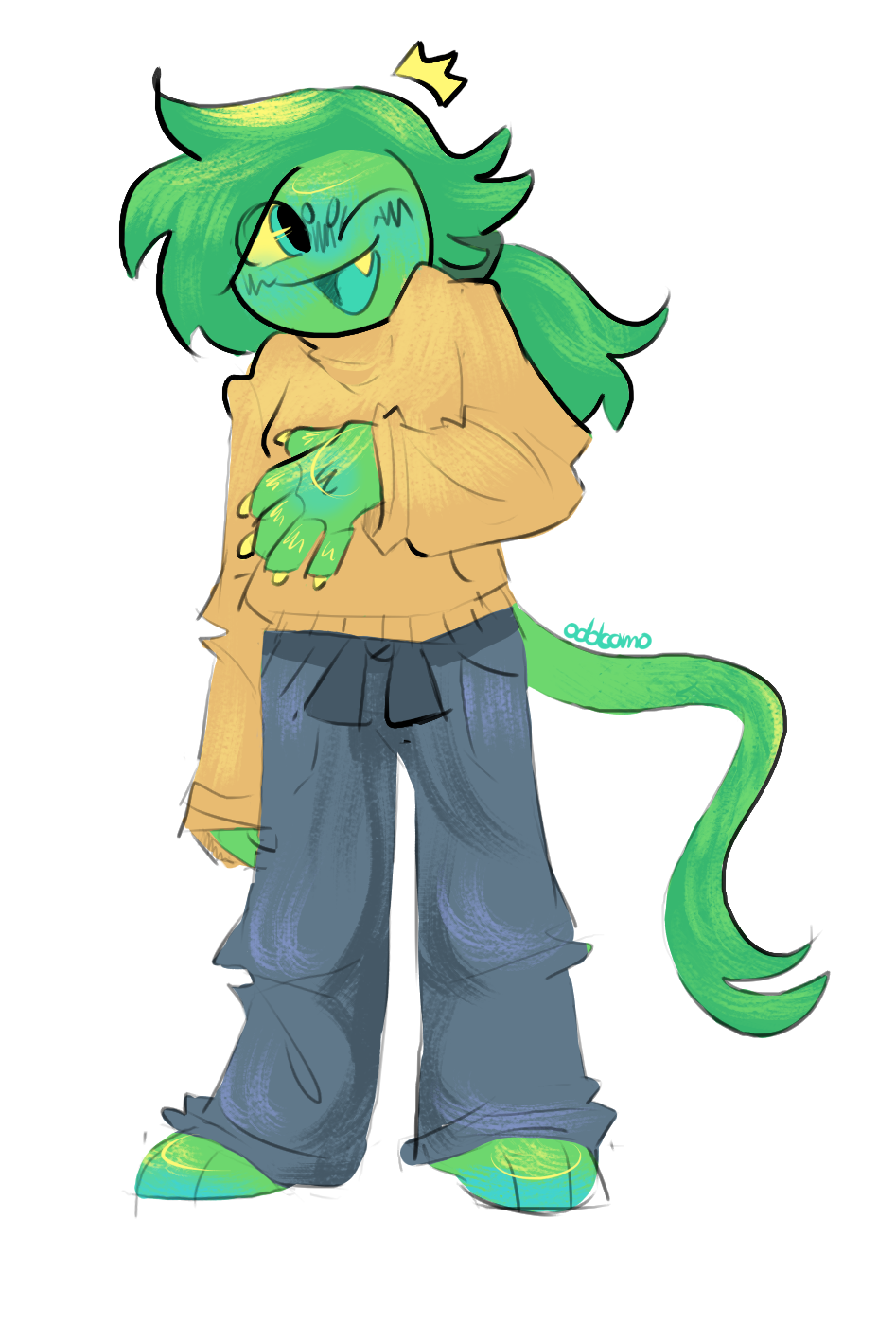 Green silly by @OddCamo – Sheezy.Art