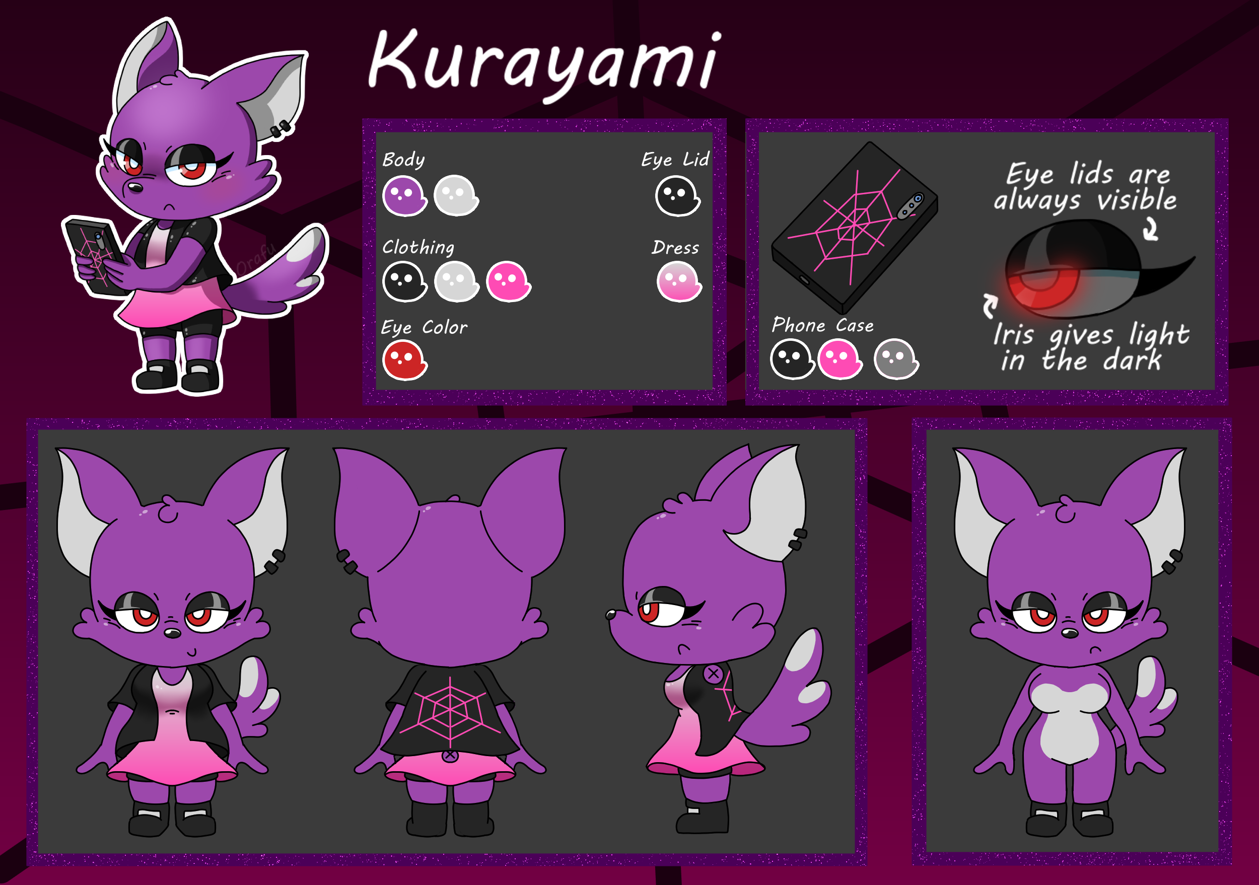 Kurayami Reference Sheet by @Orafu – Sheezy.Art