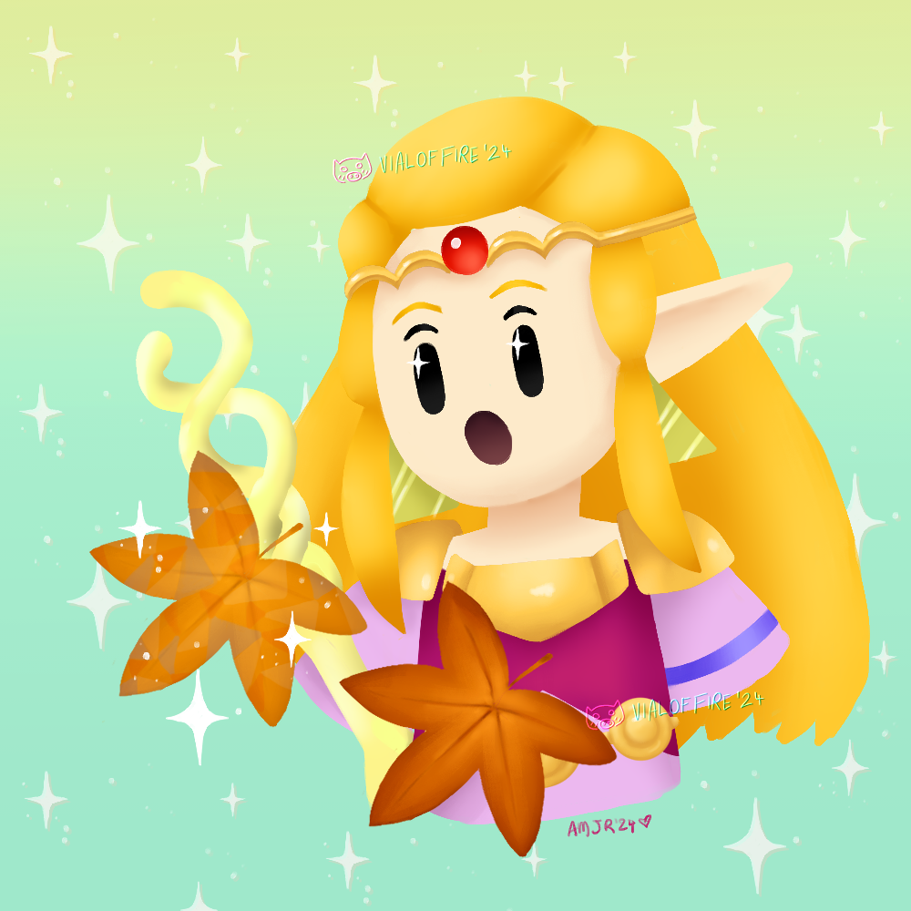 Zelda, sparkle, and big leaf by @VialofFire – Sheezy.Art