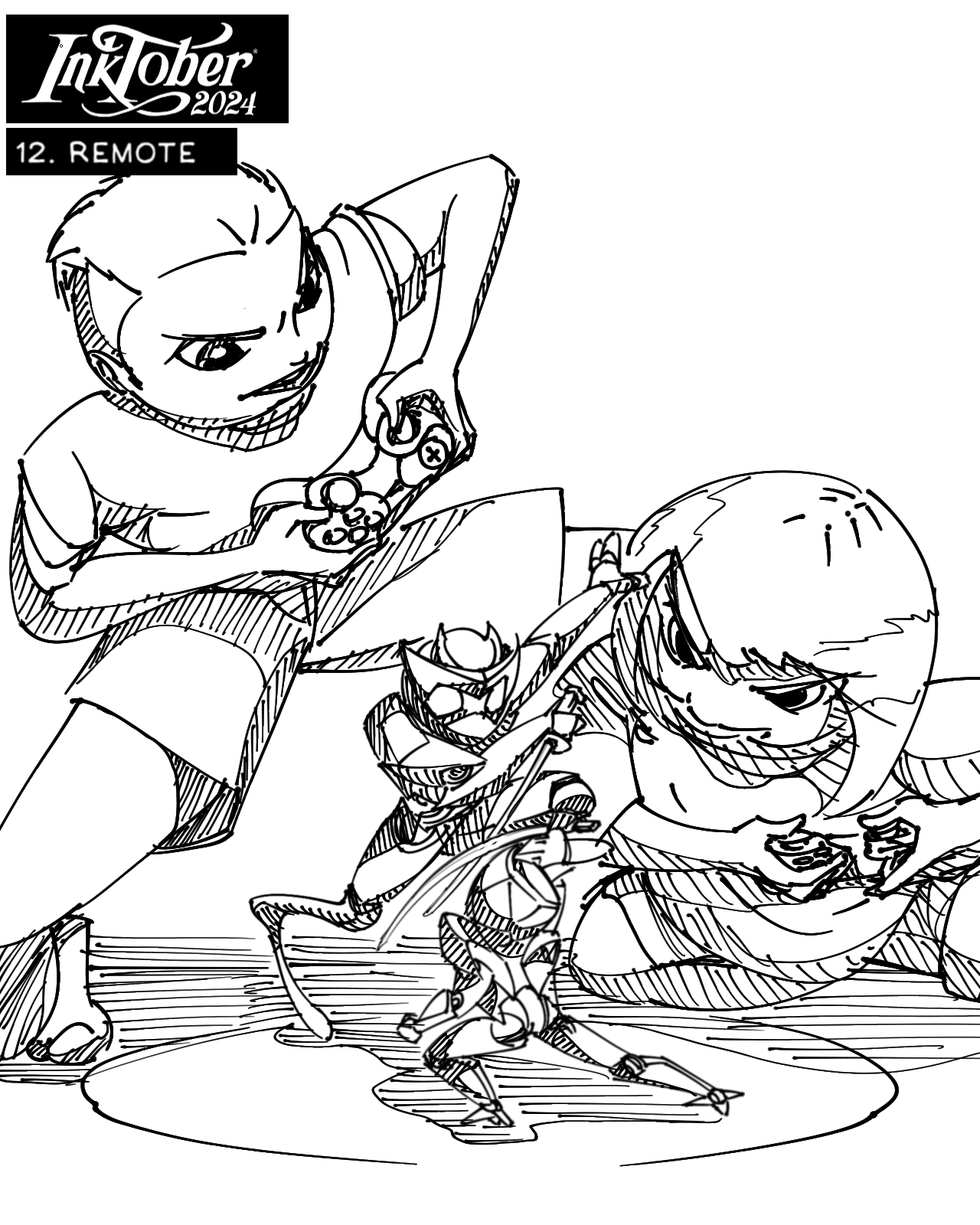 12_Oct_2024 Draw_erryday - Inktober_12: Remote by @goddamnitbrain ...