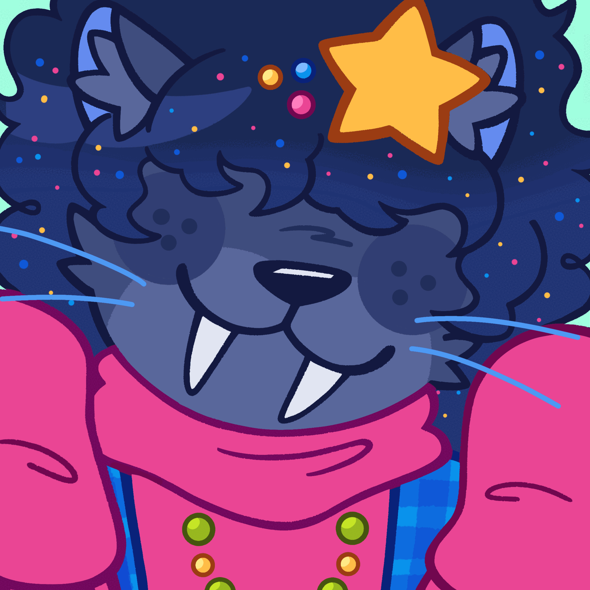 party lion pfp! (adopt) by @catboycolor – Sheezy.Art