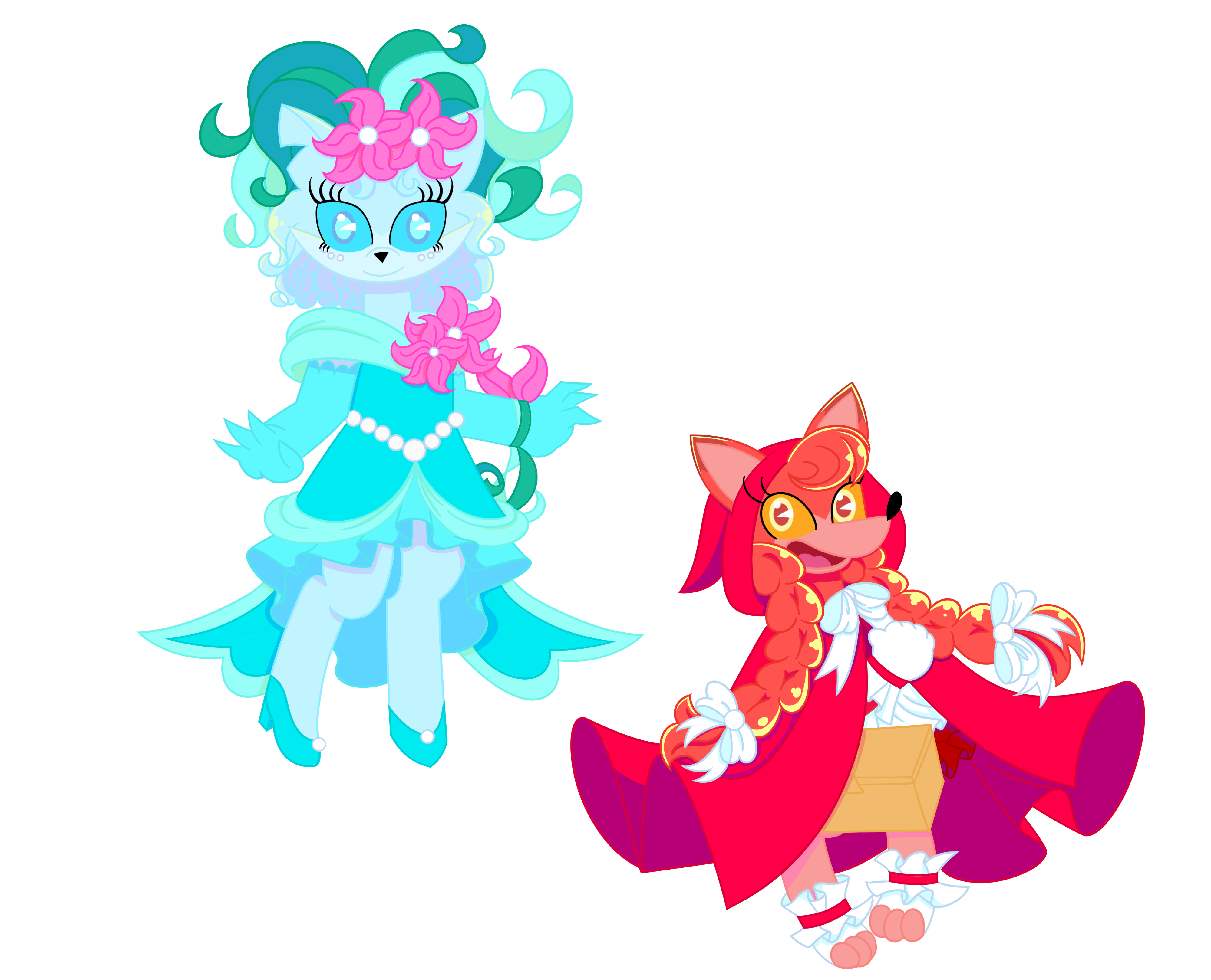 little red riding hood and mermaid by @Magicaltoongirldraws – Sheezy.Art