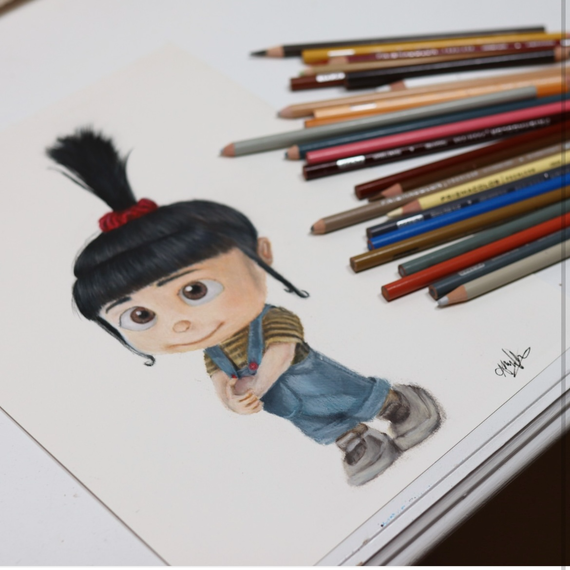Agnus: Despicable Me 4 drawing by @artasticgrace – Sheezy.Art