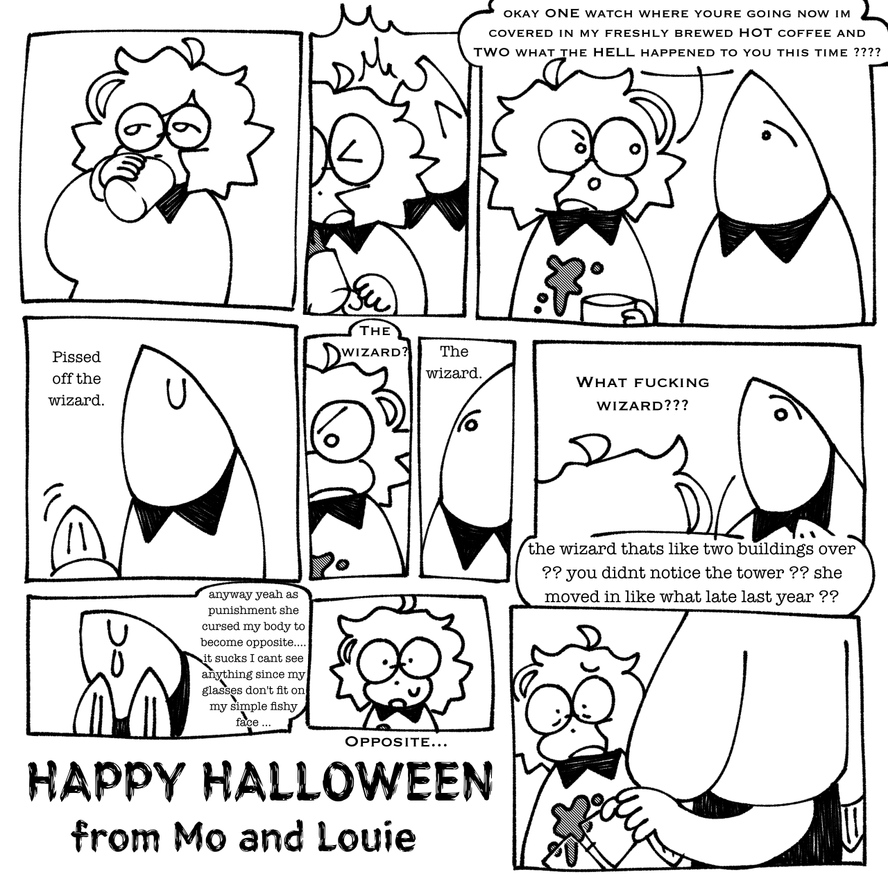 mo & louie halloween comic by @weatherchannel – Sheezy.Art