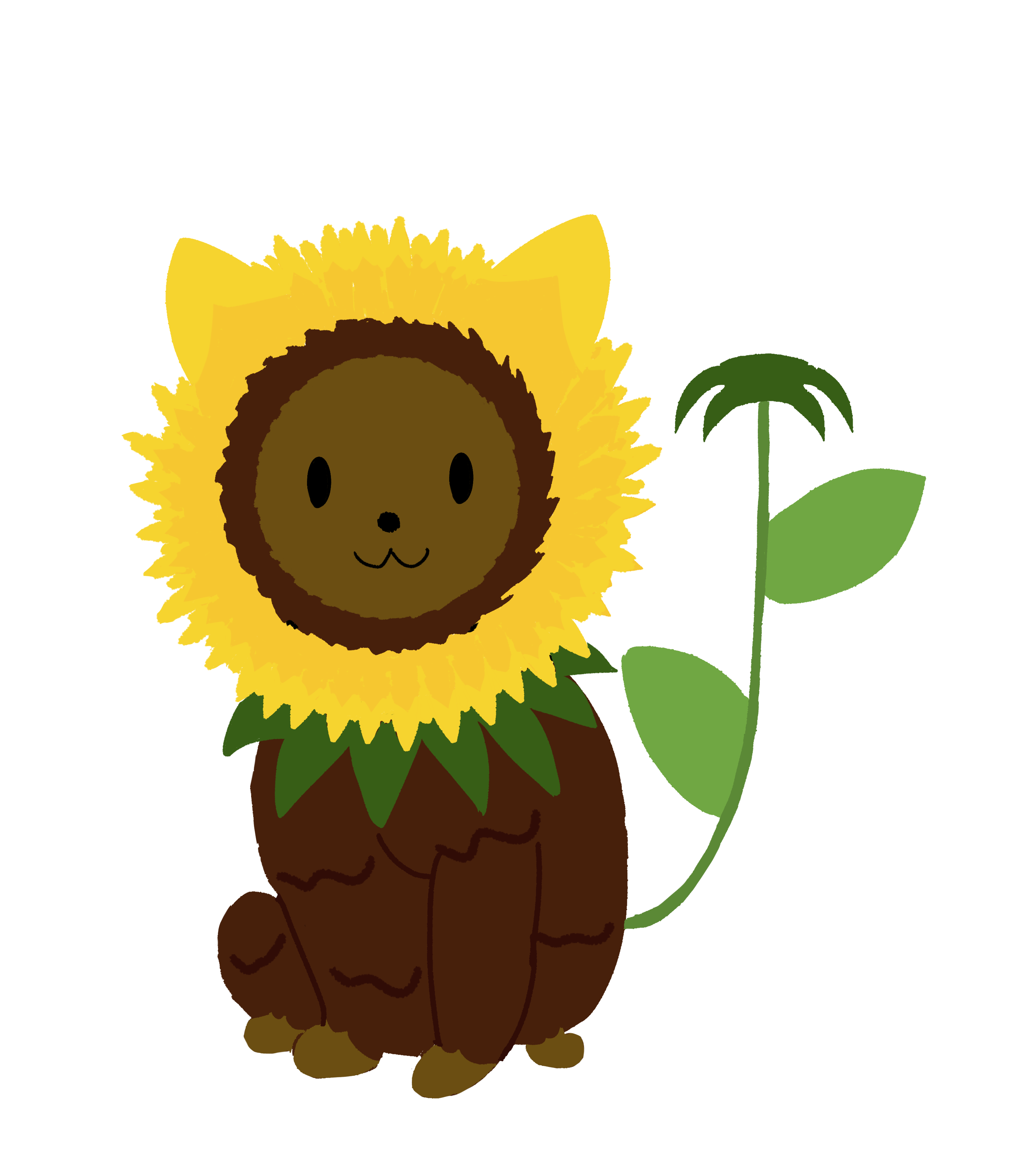 sunflower cat by @astrojelly – Sheezy.Art