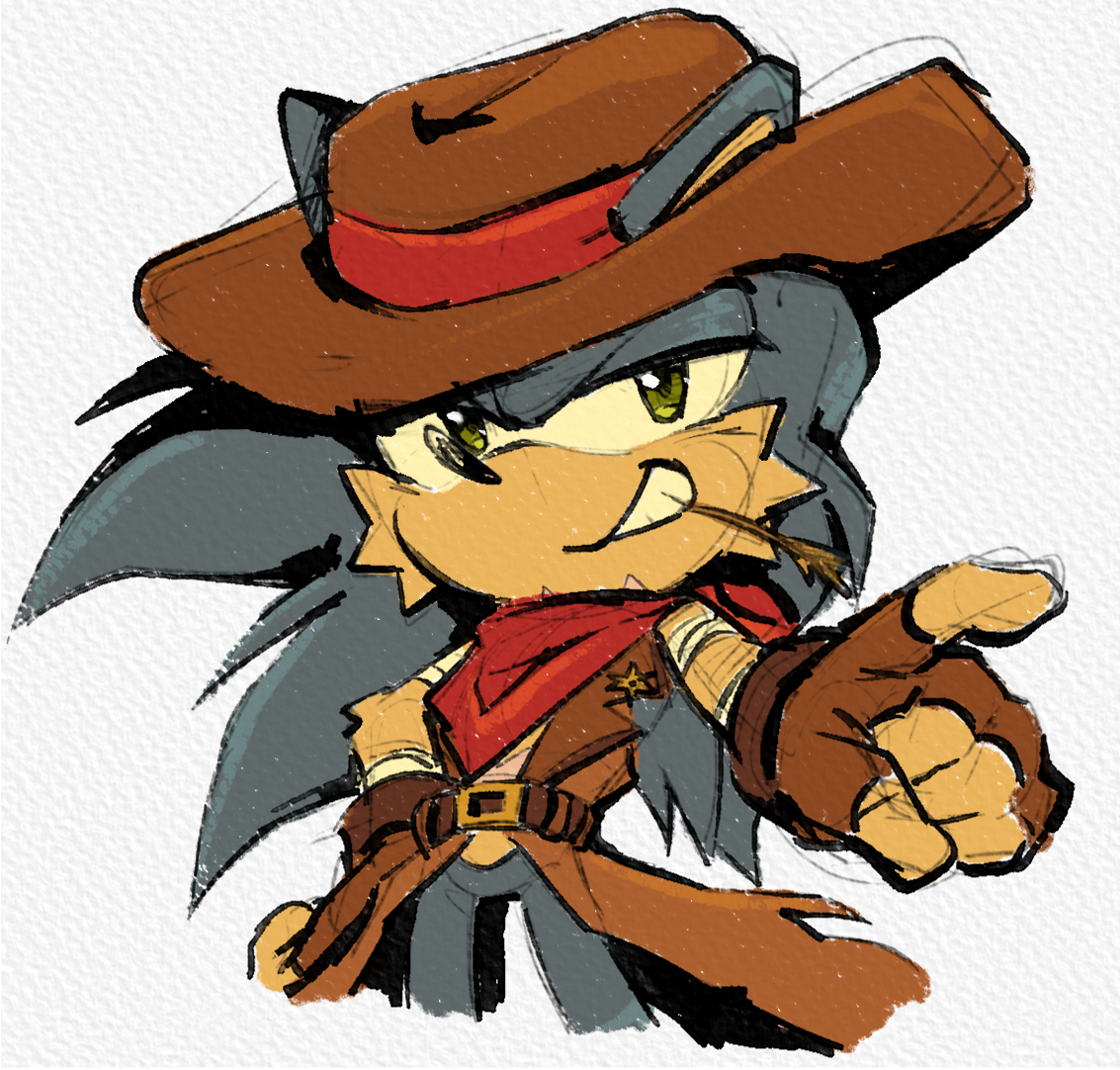 Cowboy Sonic by @candycatstuffs – Sheezy.Art