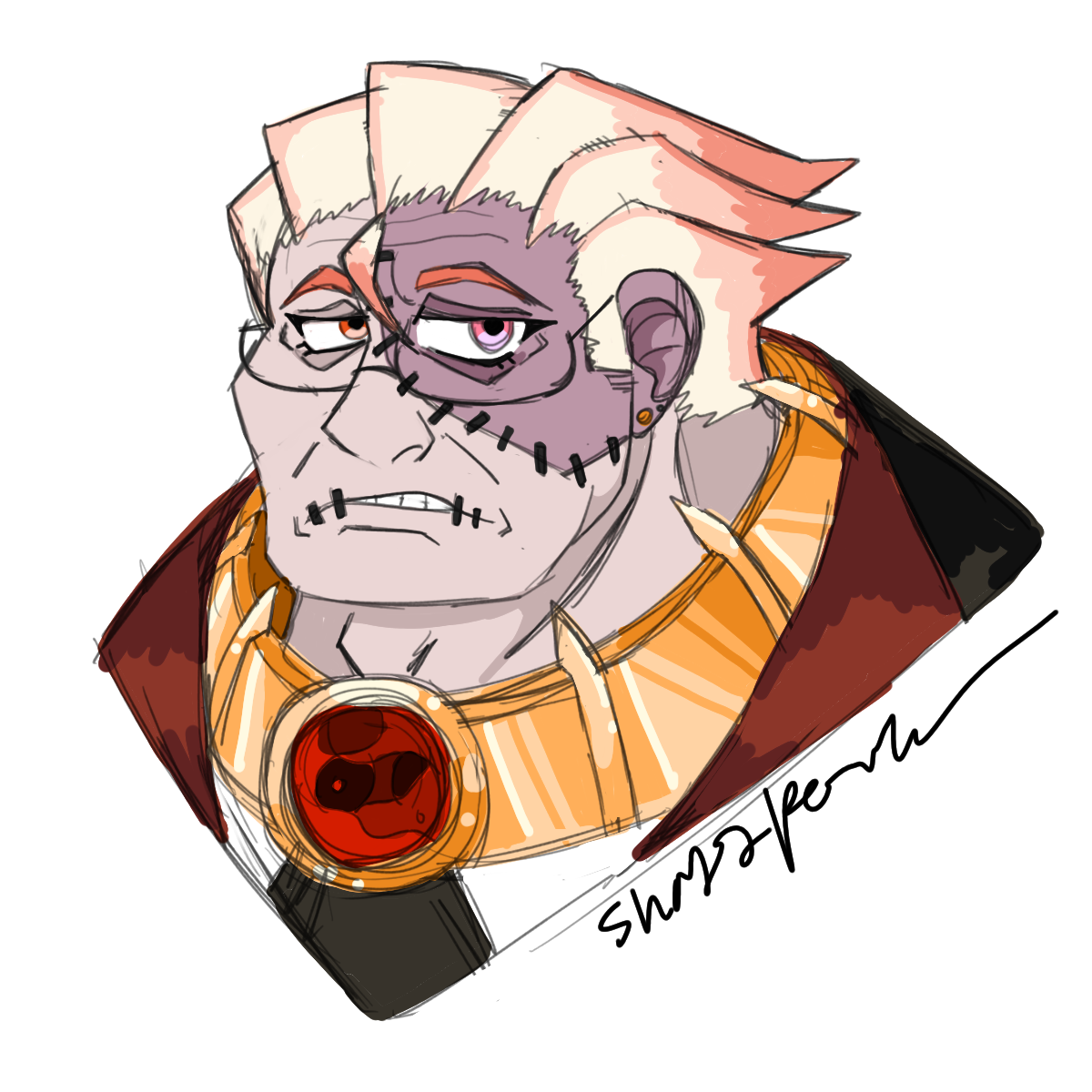 Byron Sketch Bust by @ShadedPenumbra – Sheezy.Art
