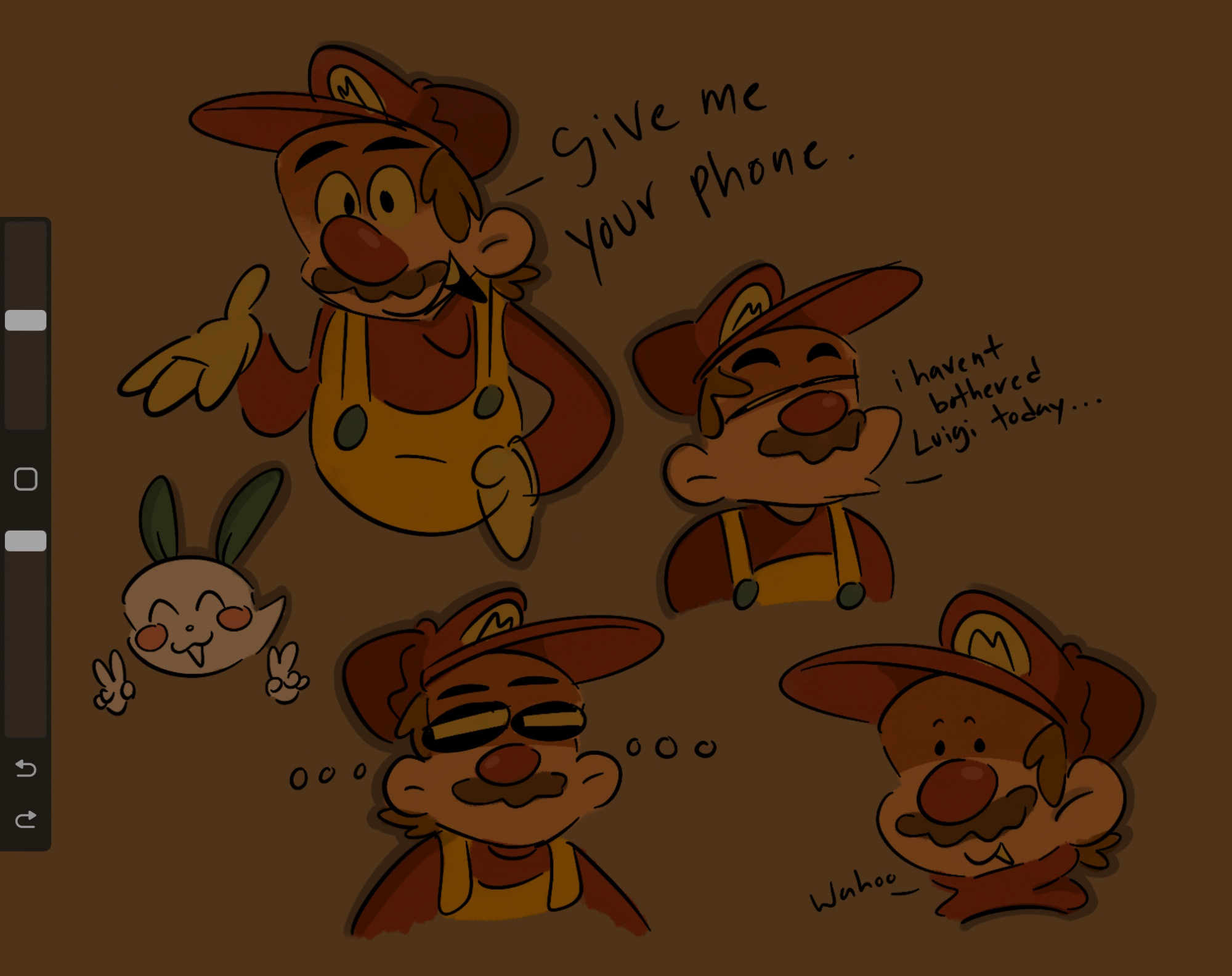 bootleg Mario by @popcornSquid – Sheezy.Art