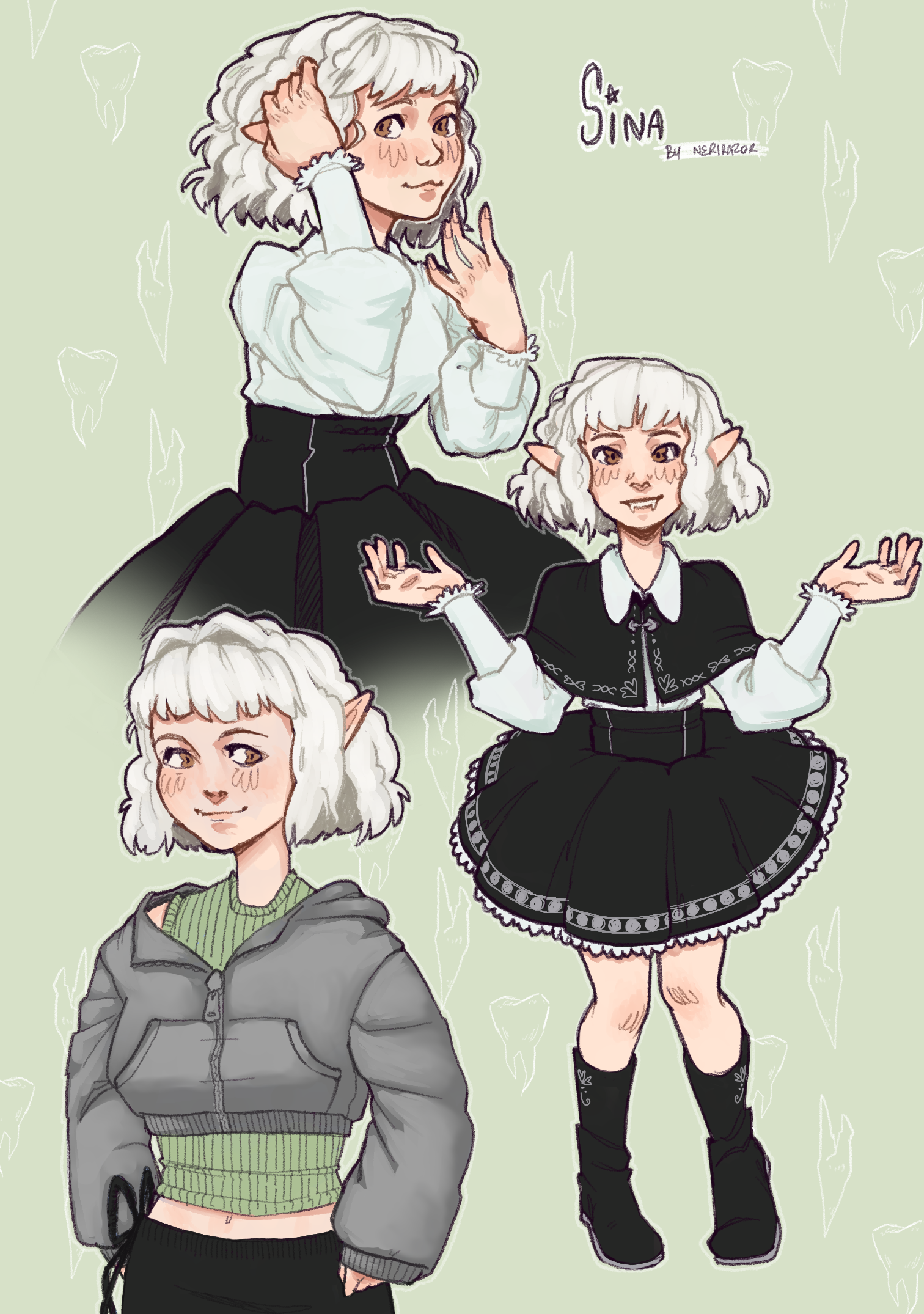 Sina character sheet by @nerirazor – Sheezy.Art