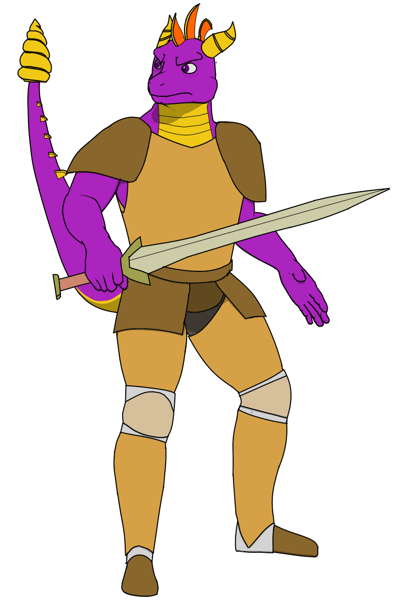 Spyro anthro with armor by @Xrayleader – Sheezy.Art