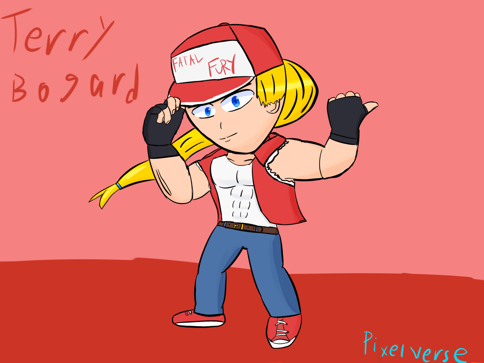 Chibi Terry Bogard by @PixelverseArt – Sheezy.Art