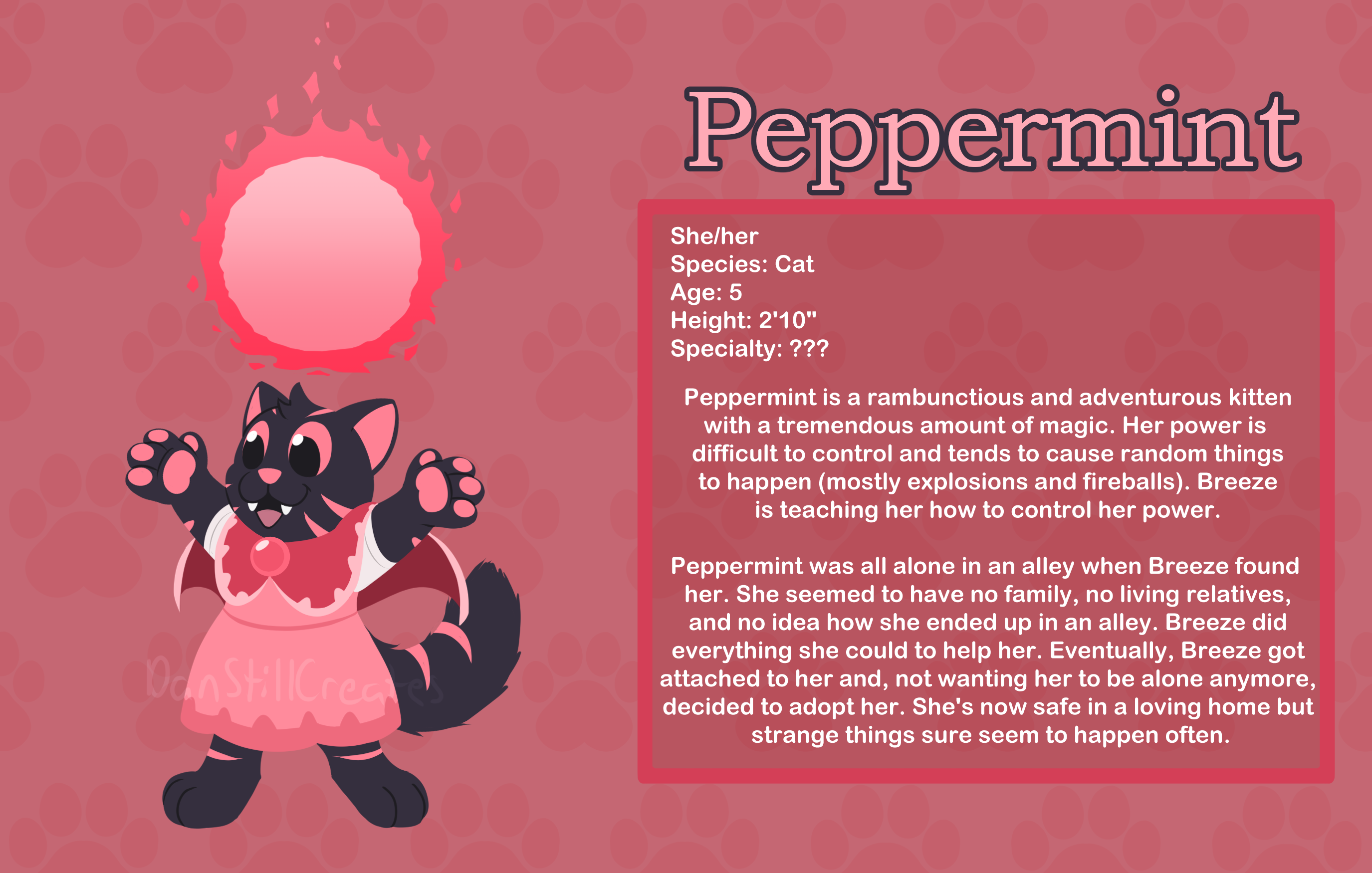 OC Bio - Peppermint by @DanStillCreates – Sheezy.Art
