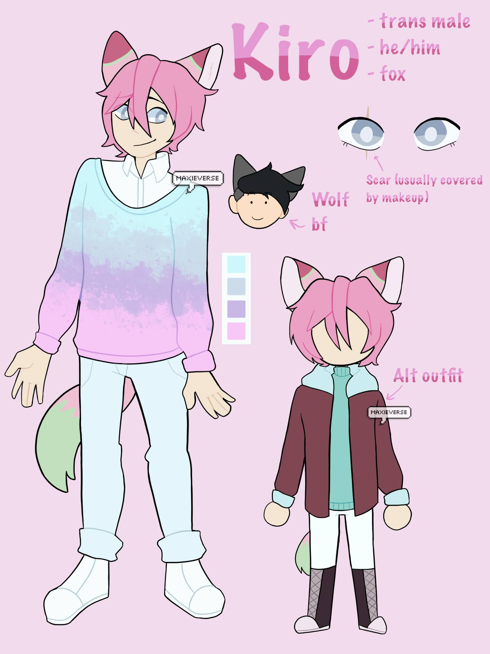 Kiro ref sheet April 2024 by @Maxieverse – Sheezy.Art