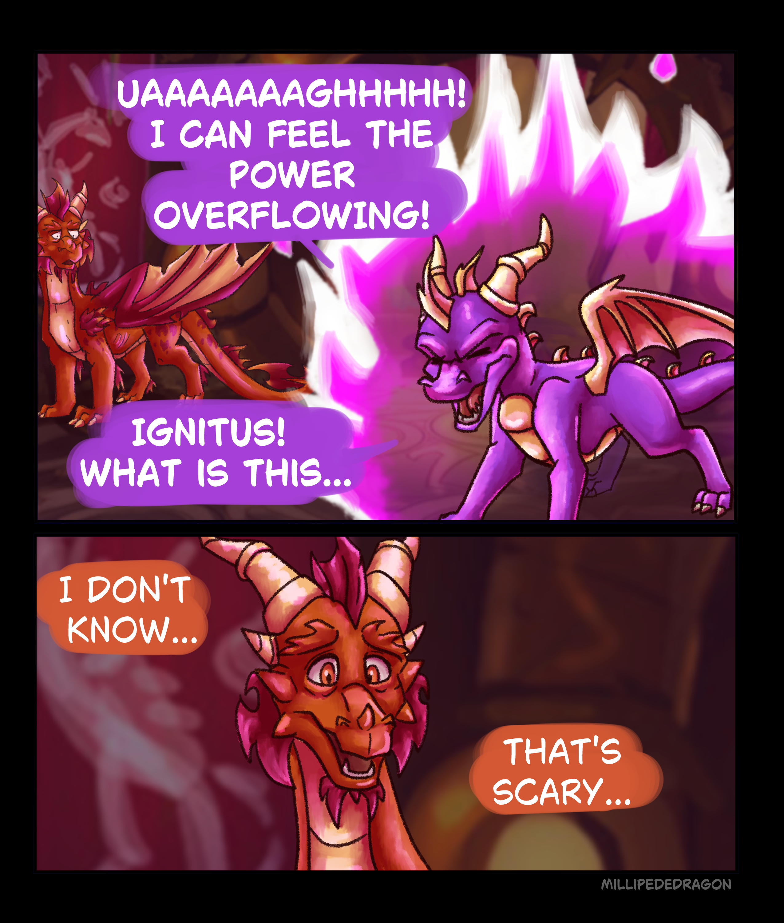 Spyro and Ignitus discover Aether together! by @MillipedeDragon ...