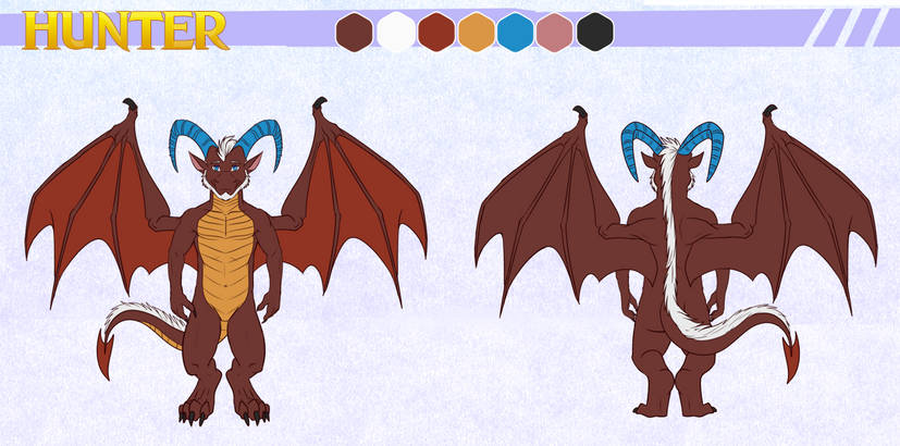 Hunter Ref Sheet by @reddragon1989 – Sheezy.Art