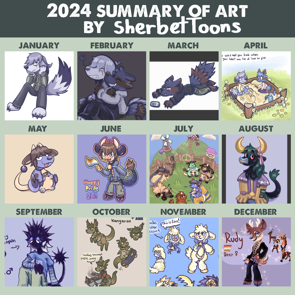 2024 Art Summary by @SherbetToons – Sheezy.Art