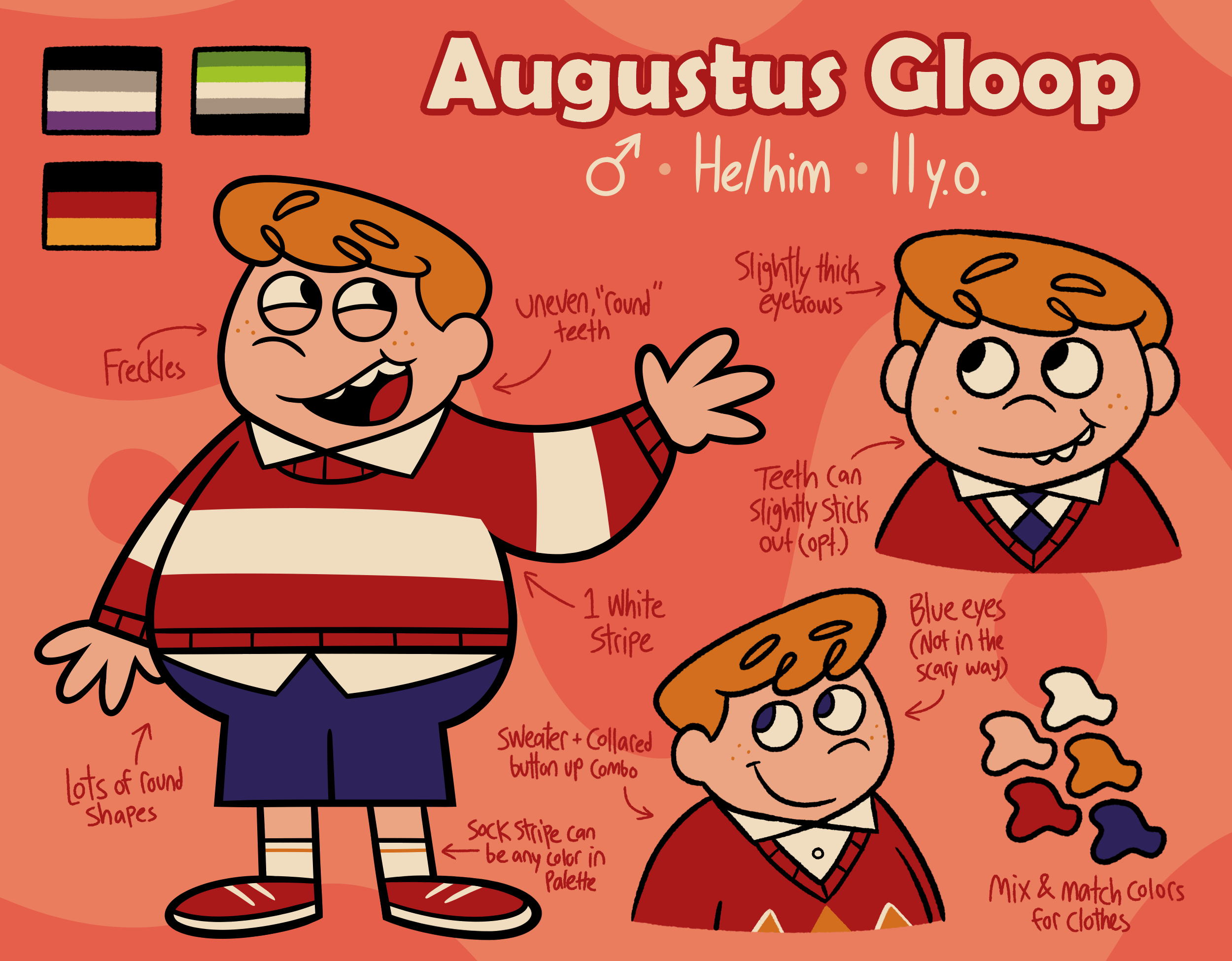 Augustus Gloop Reference Sheet by @JaydenCoolguy – Sheezy.Art