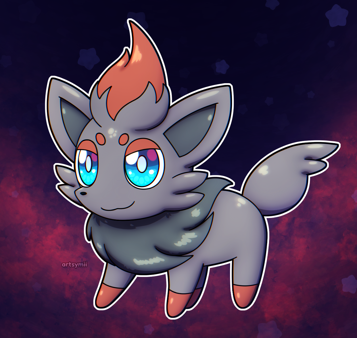 Chibi Pokemon - Zorua by @artsymii – Sheezy.Art