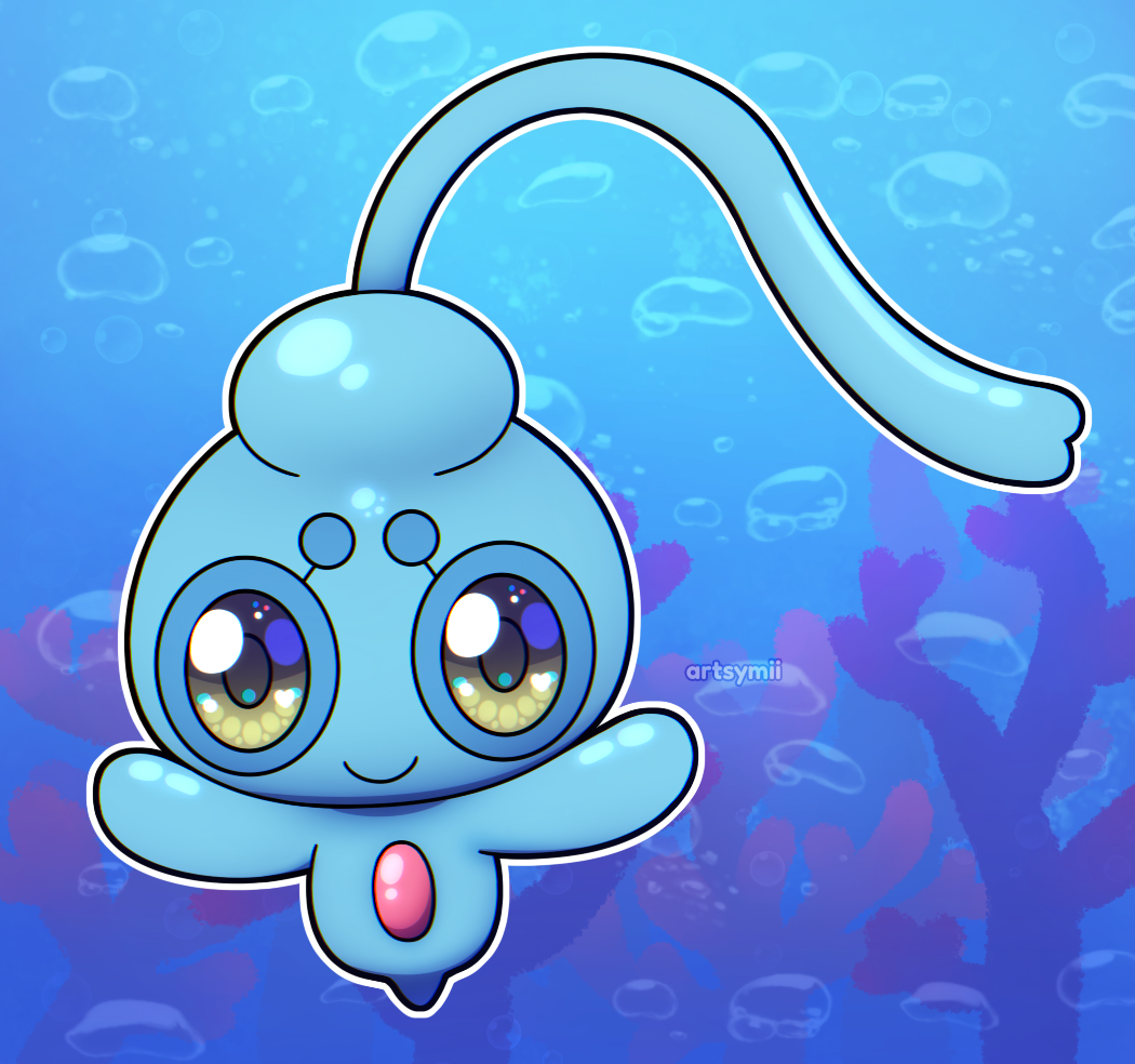 Chibi Pokemon - Phione by @artsymii – Sheezy.Art