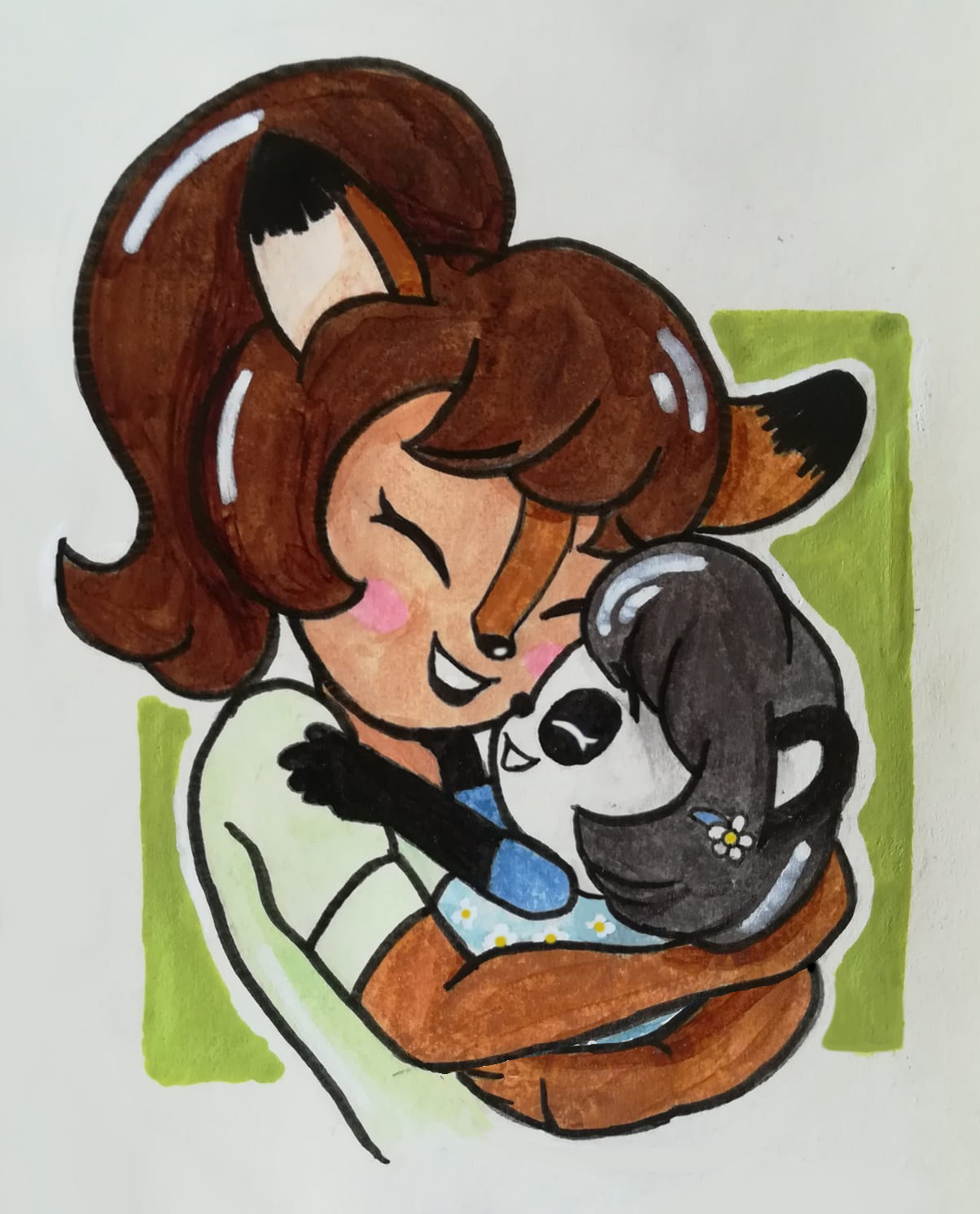 Daisy Town: Dawn and Melissa doodle by @matbenetti17 – Sheezy.Art