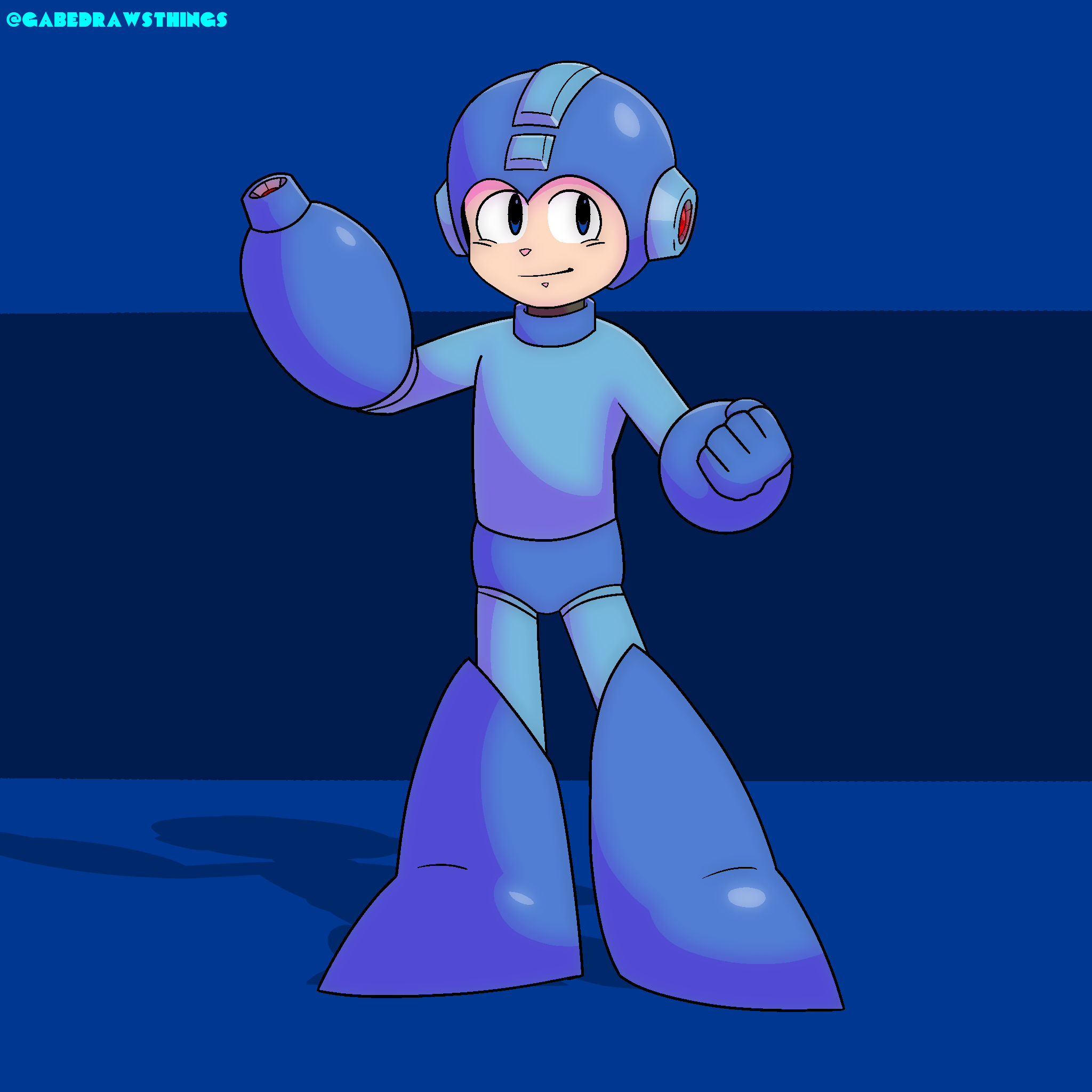 Super Fighting Robot: Mega Man! by @GabeDrawsThings – Sheezy.Art