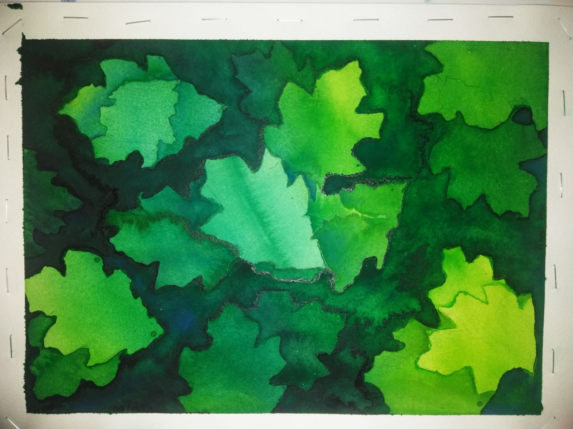Watercolored Leaves by @Jinjier – Sheezy.Art