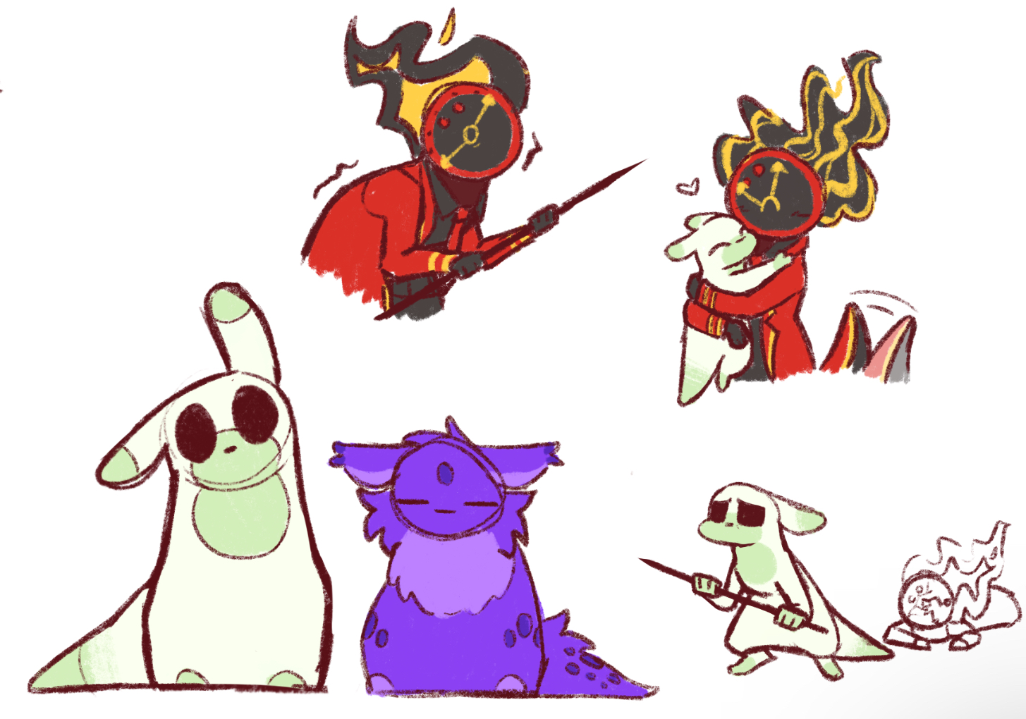 scugte and the slugpups ~^w^~ by @pippah – Sheezy.Art