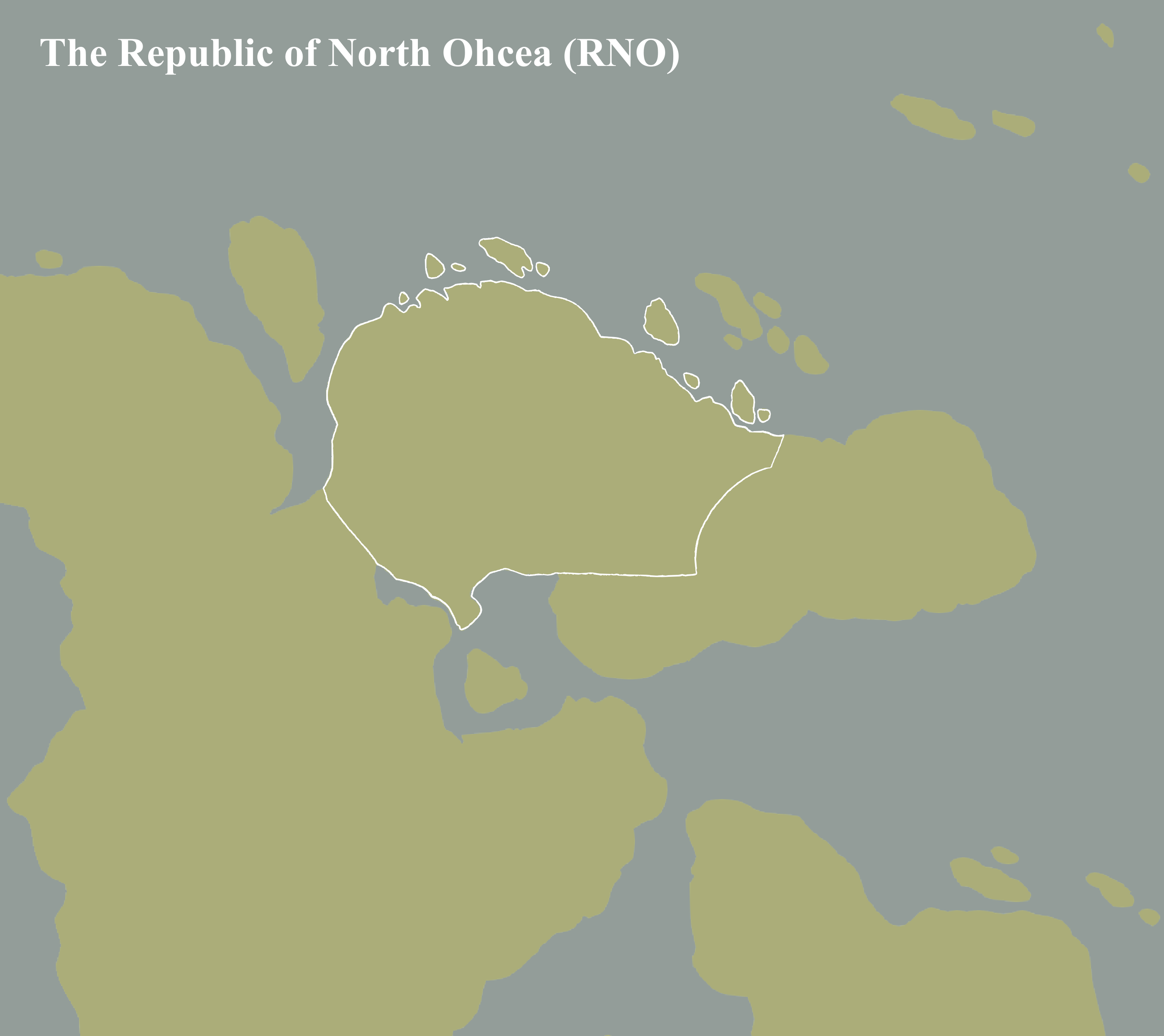 The Republic of North Ohcea (The RNO) map by @annuskabriar – Sheezy.Art