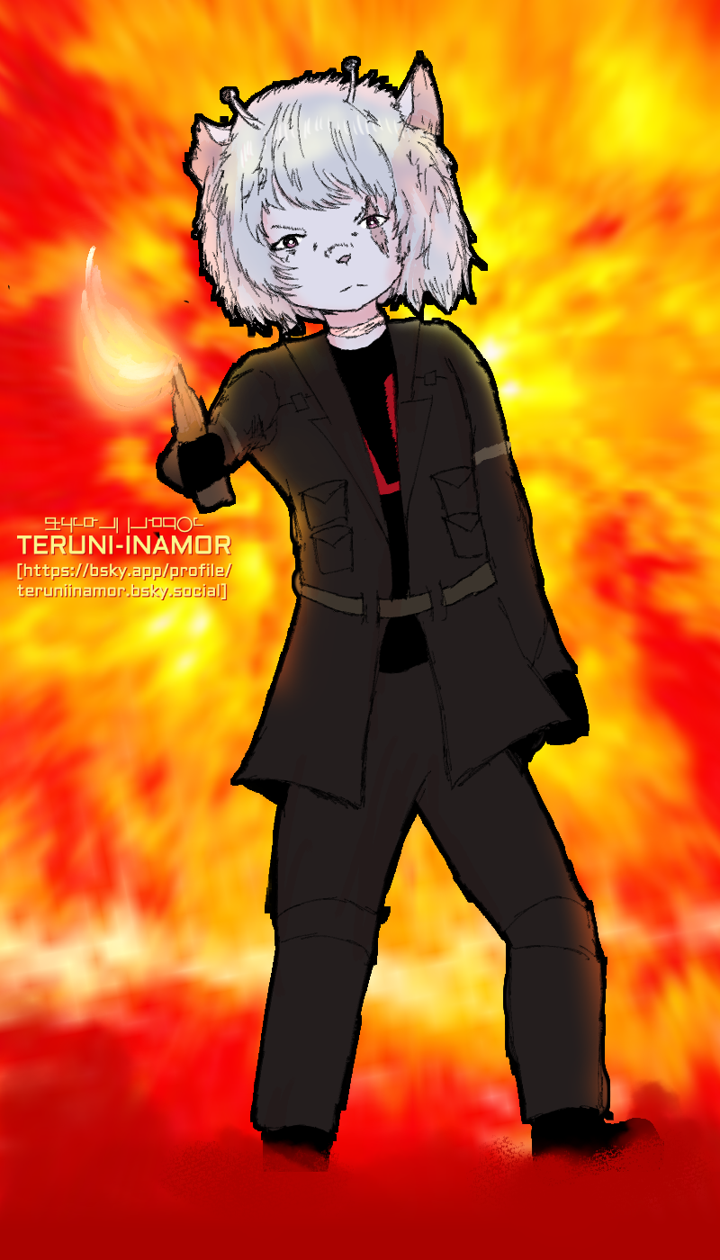 RED OCEAN AU TERU'NI WITH A MOLOTOV by @Teruni-Inamor – Sheezy.Art