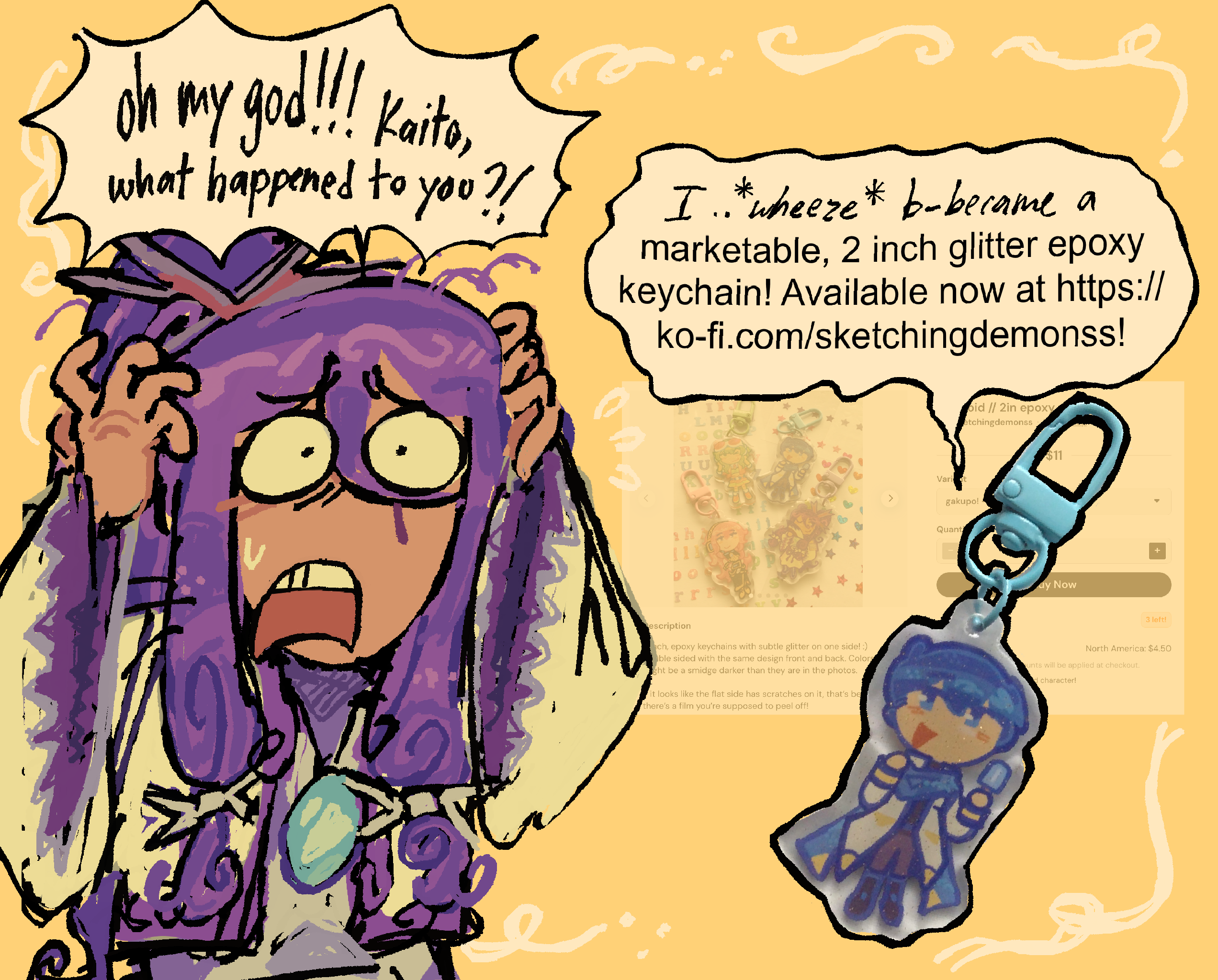 keychain ad by @sketchingdemonss – Sheezy.Art