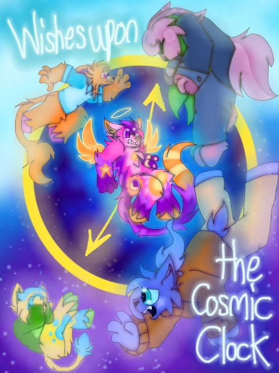 Wishes Upon The Cosmic Clock poster by @kittenpinkamations – Sheezy.Art