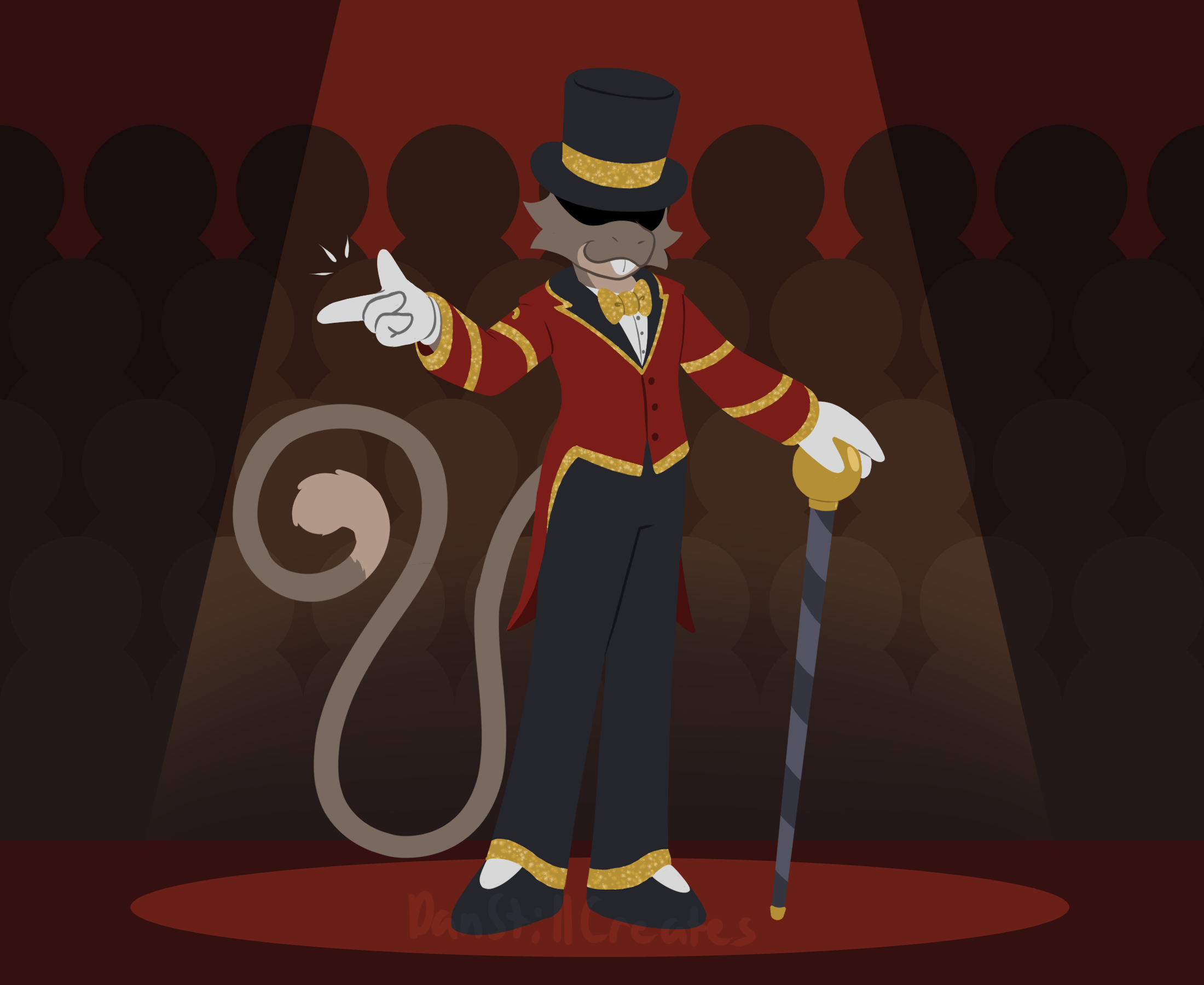 OC Redesign - The Showman by @DanStillCreates – Gnomeberg