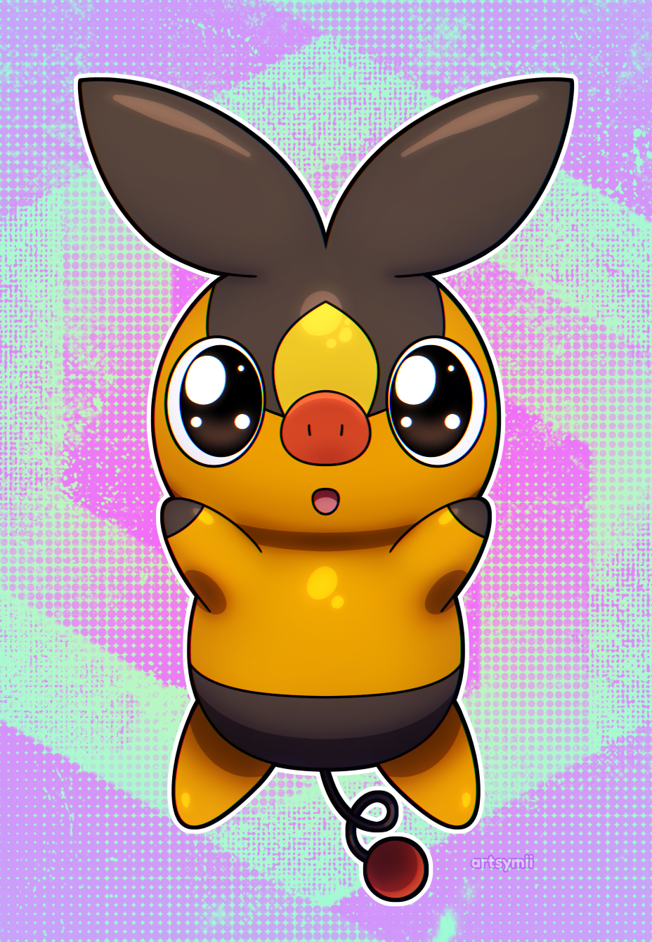 Chibi Pokemon - Tepig by @artsymii – Sheezy.Art