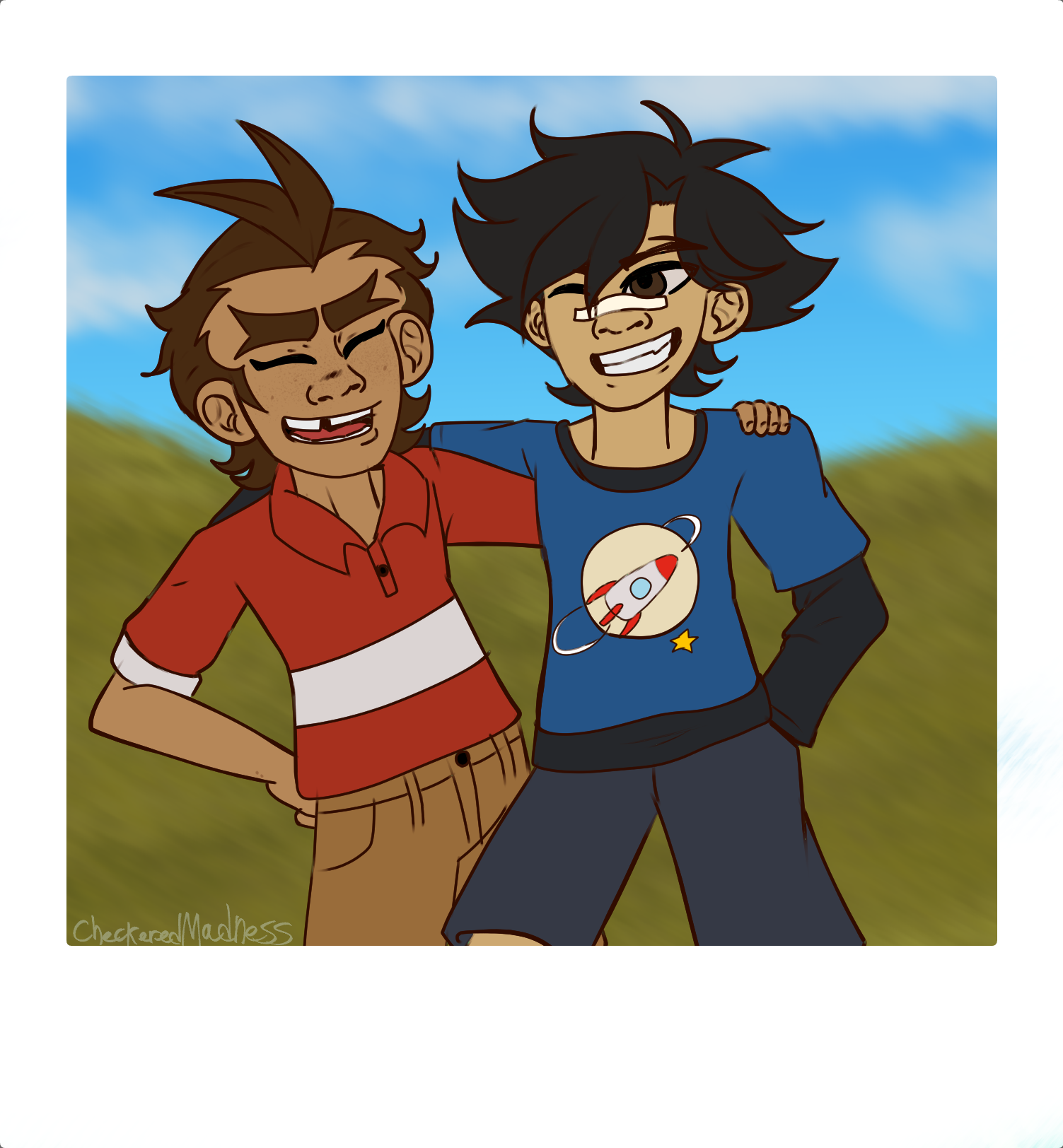 Clay and Apollo as kids by @CheckeredMadness – Sheezy.Art
