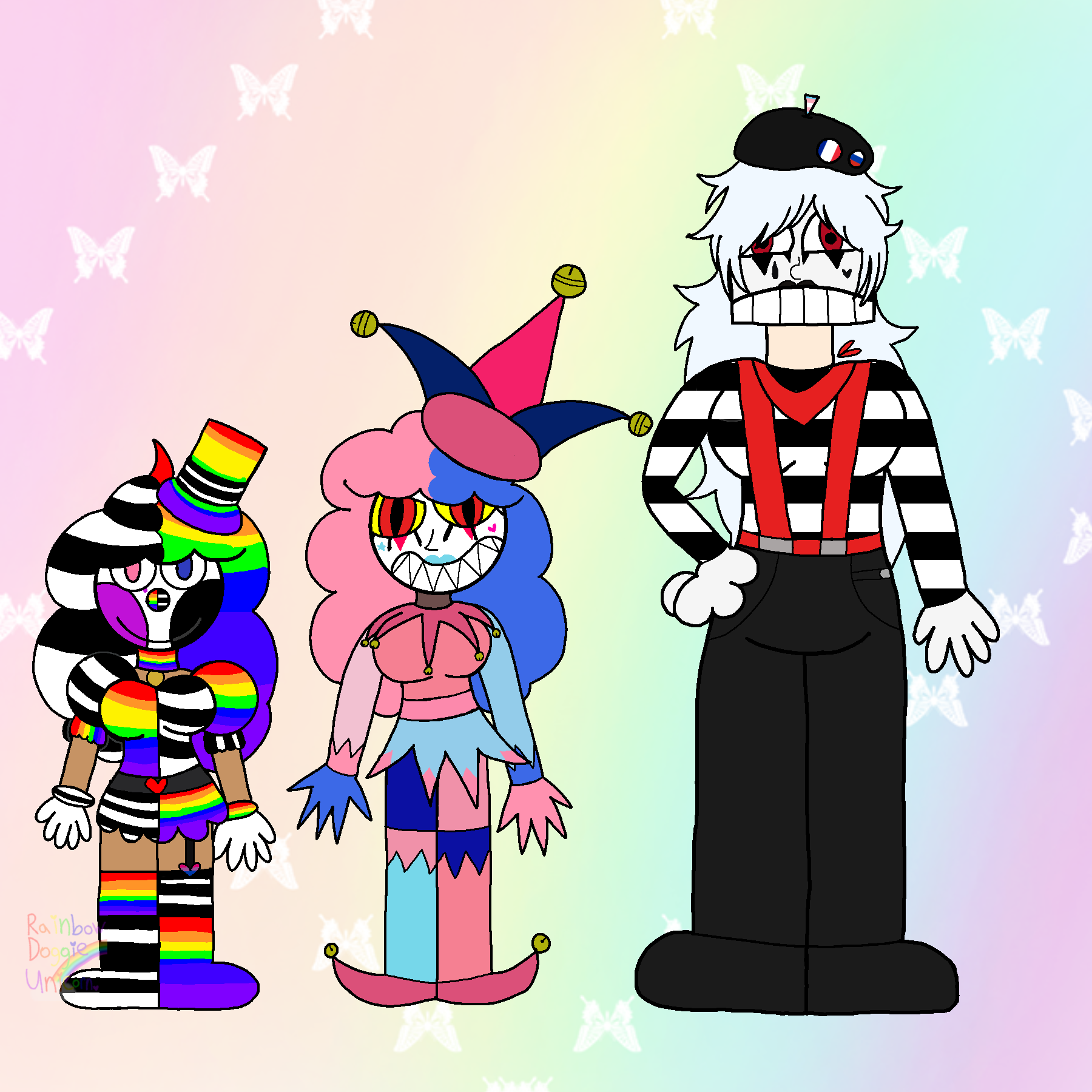 Colors the clown Concept art/reference sheet by @RainbowDoggieUnicorn ...