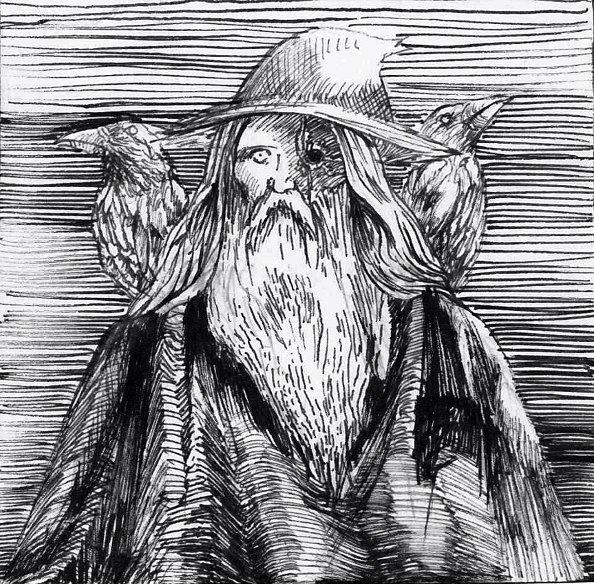 [non oc] yet another artwork featuring odin by @Nuclear-Hydrangea ...