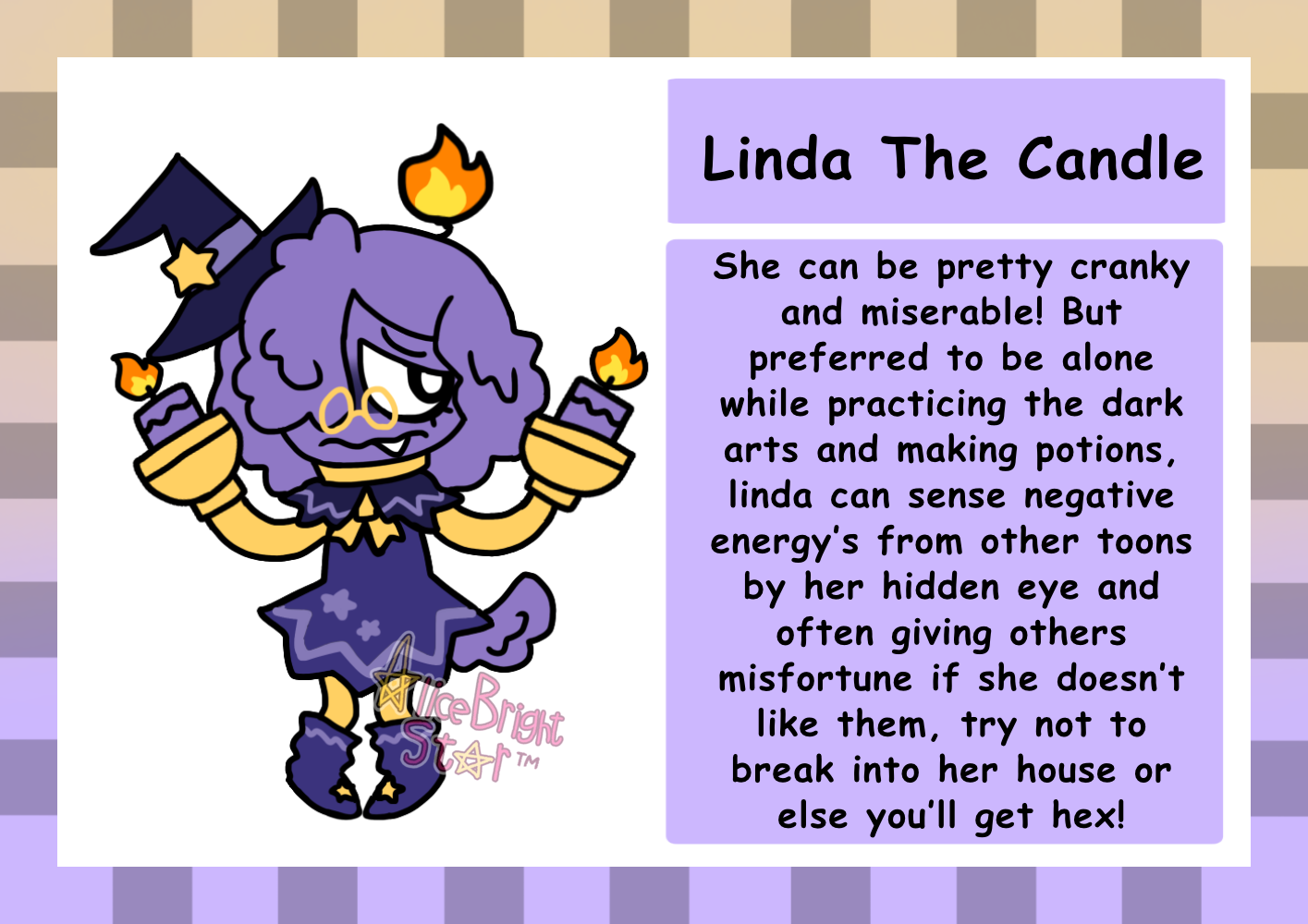 Linda The Candle (Dandys world oc) by @AliceBrightStar – Sheezy.Art