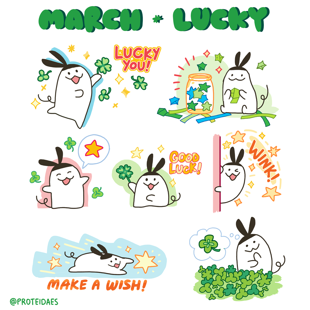 March - sticker sheet by @proteidaes – Sheezy.Art