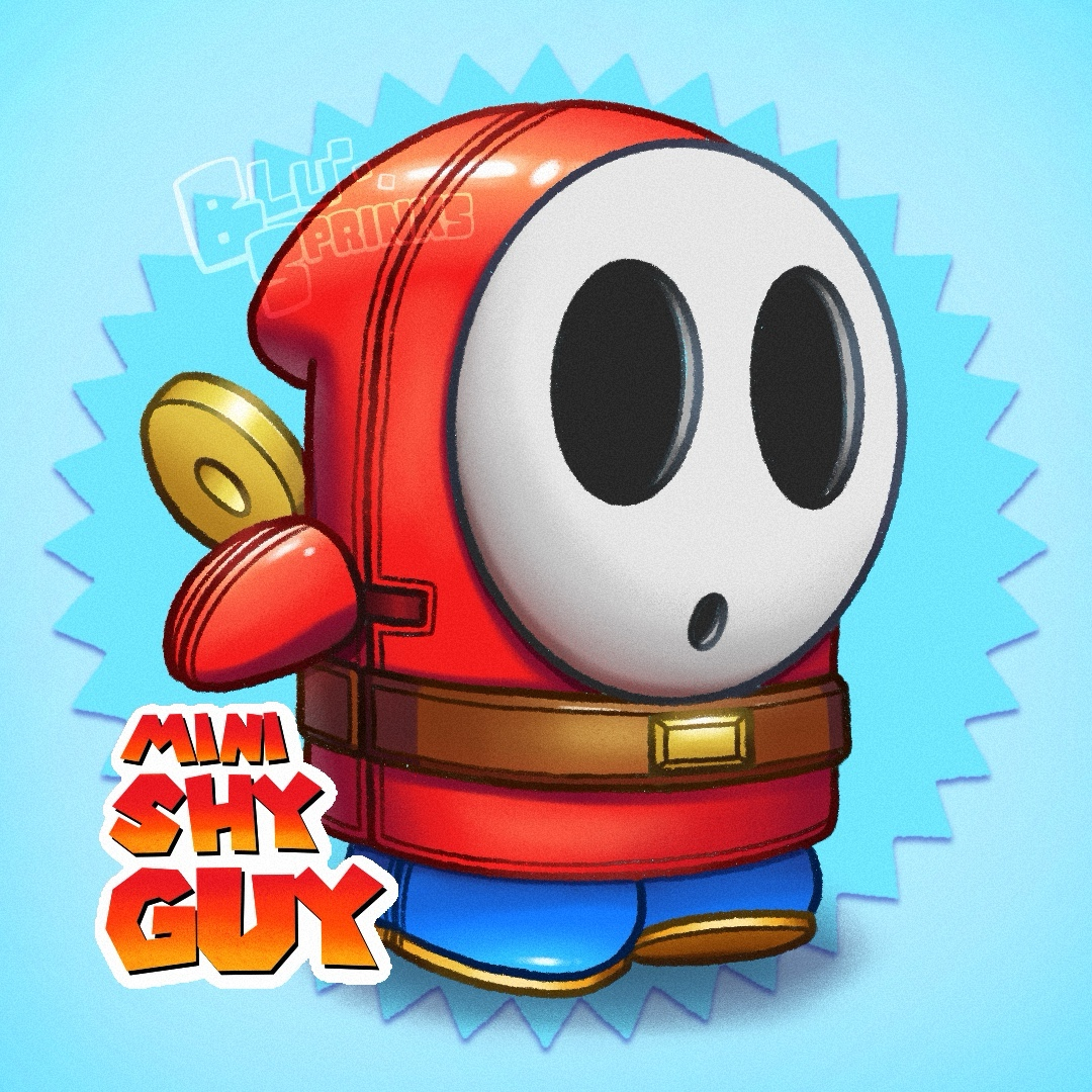 100 Days of Shy Guy Day 1: Mini Shy Guy by @blusprinks – Sheezy.Art