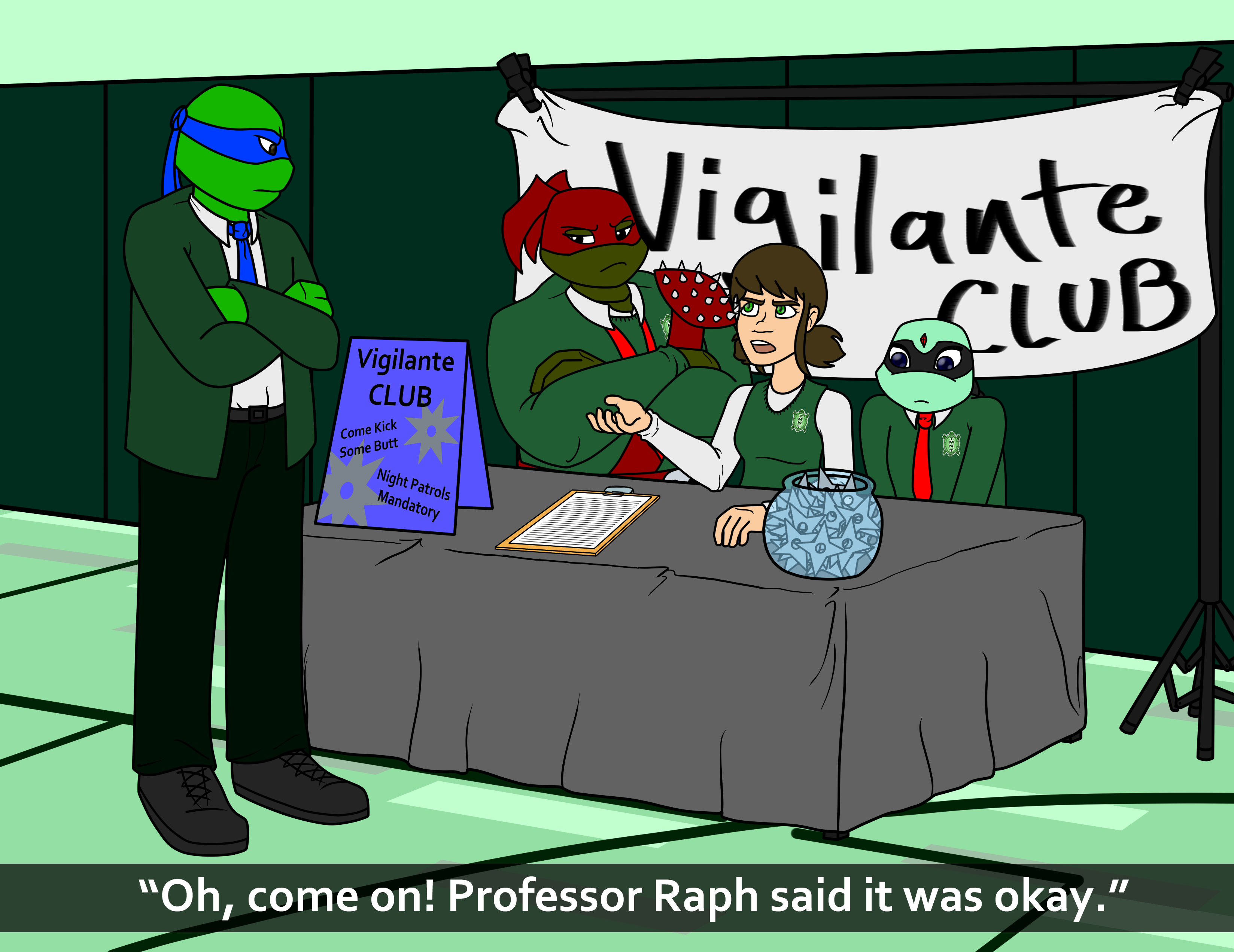 Club Fair: Busted by @TMNT-Raph-fan – Sheezy.Art