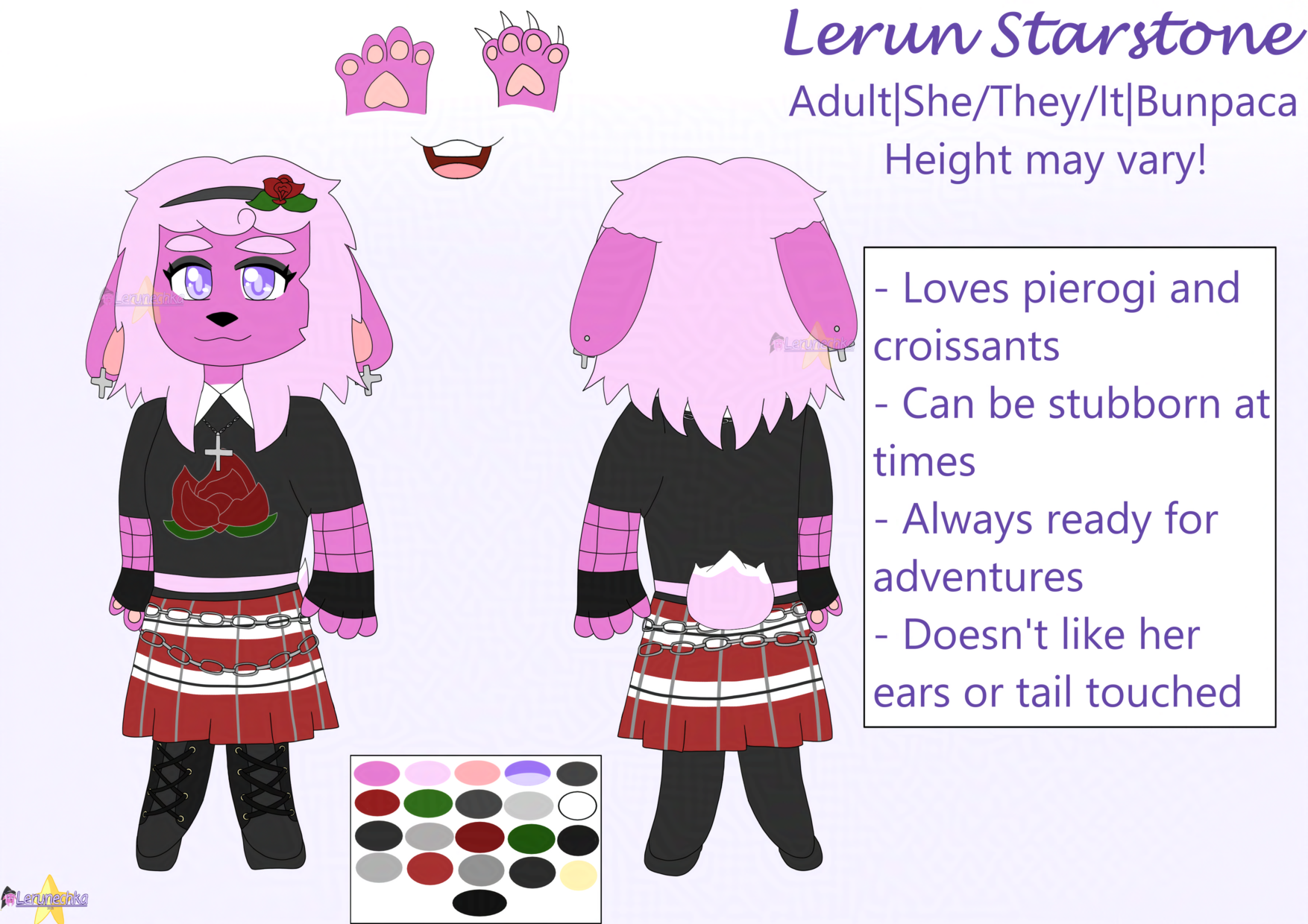 Lerun reference sheet (goth outfit) (2025) by @Lerunechka – Sheezy.Art