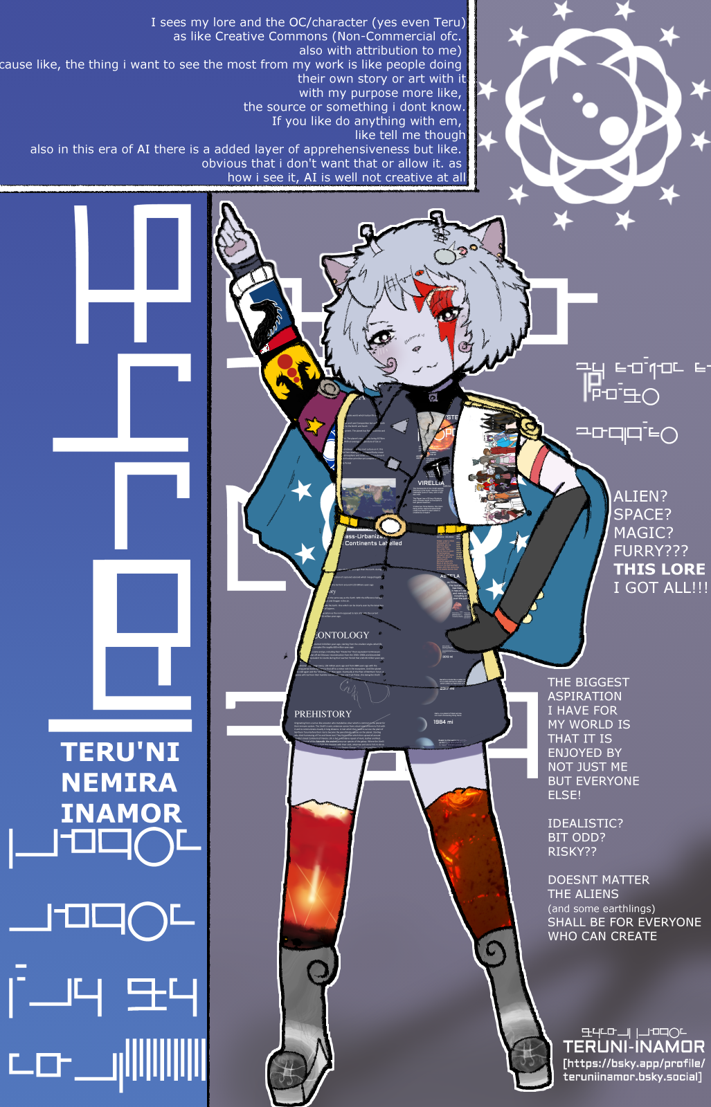 Teru'ni wearing her own Lore (Read the Text please) by @Teruni-Inamor ...